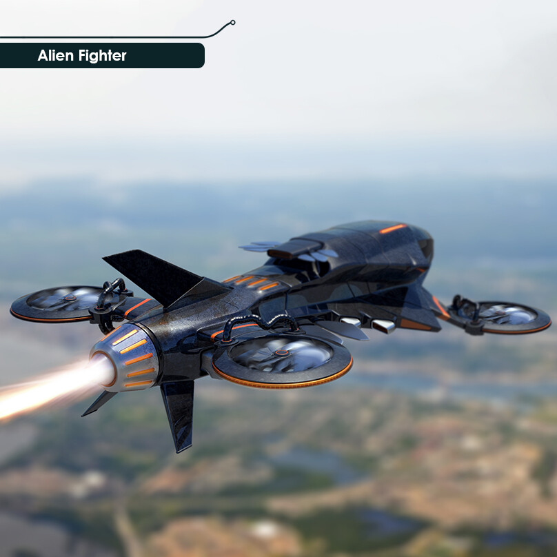 ArtStation - Alien Fighter | Bio-Machine