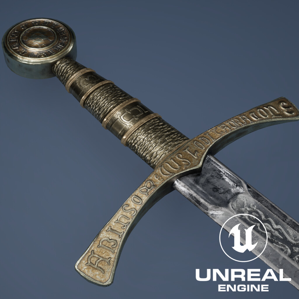 ArtStation - Medieval Sword "In Nomine Veritatis"