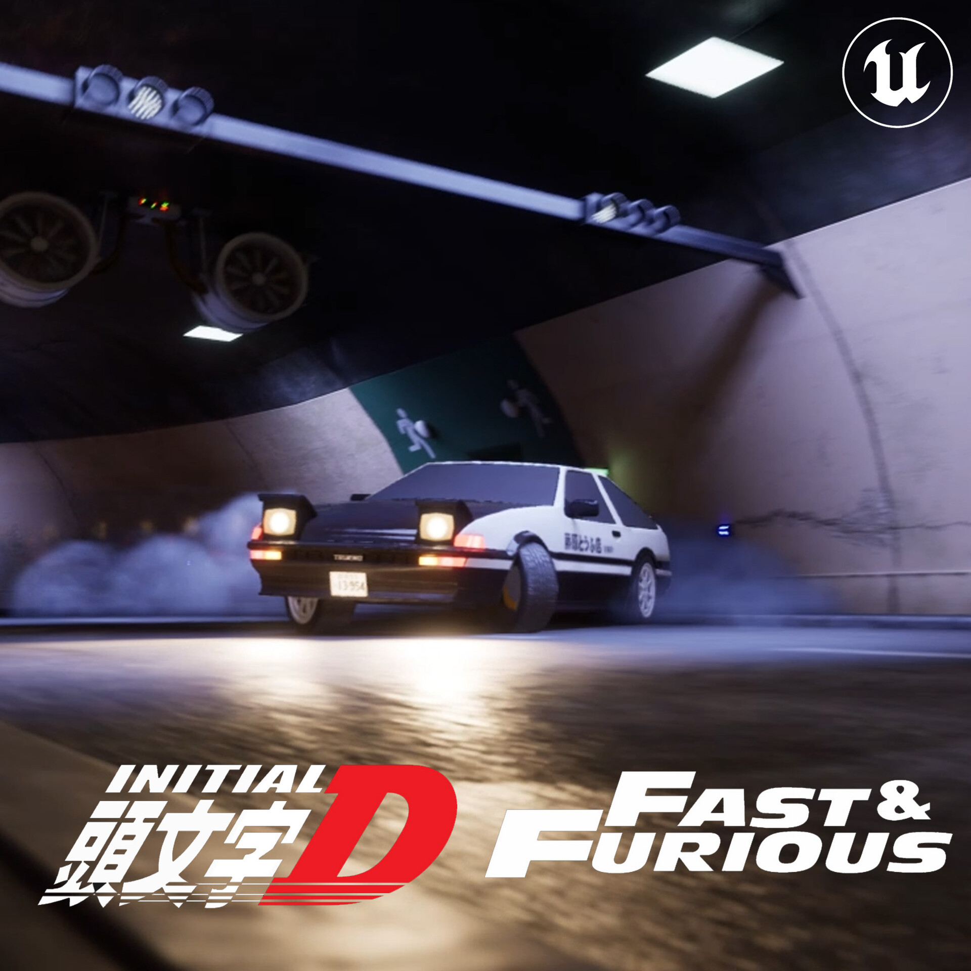 ArtStation - Endless Engine Project ( initial D x Fast and Furious )