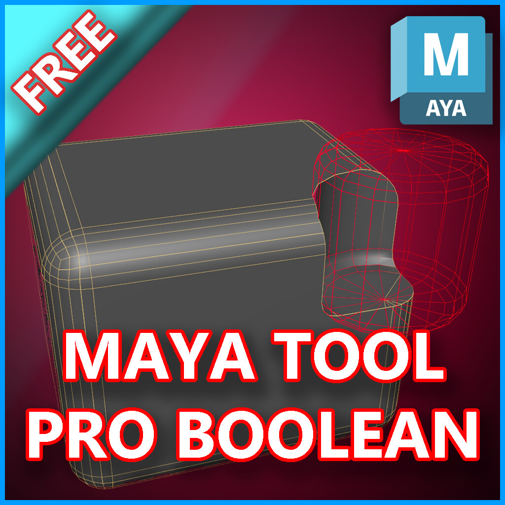 ArtStation - Maya Tool - Pro Boolean
