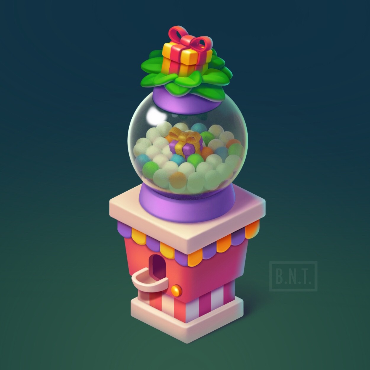 ArtStation - Candy Machine Game Map Props