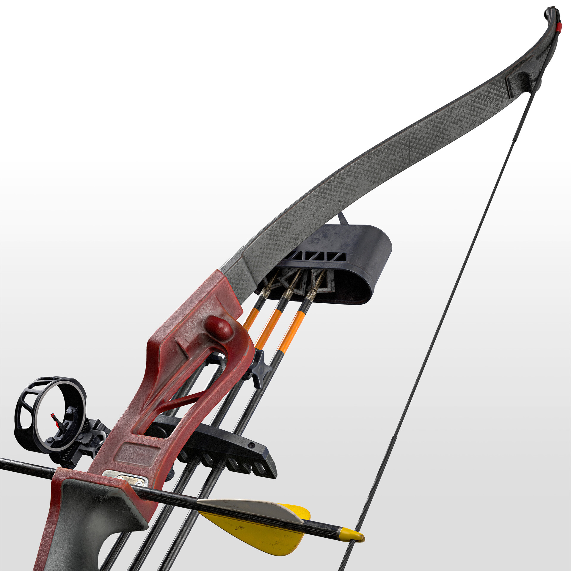 ArtStation - Red Heron Recurve Bow
