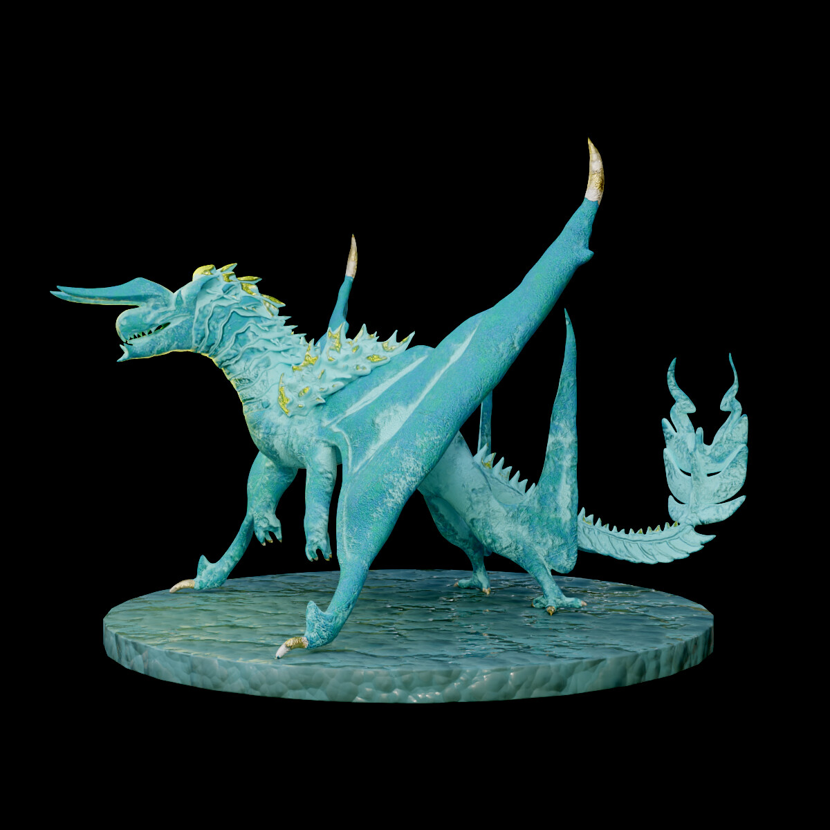 ArtStation - Frozen Dragon