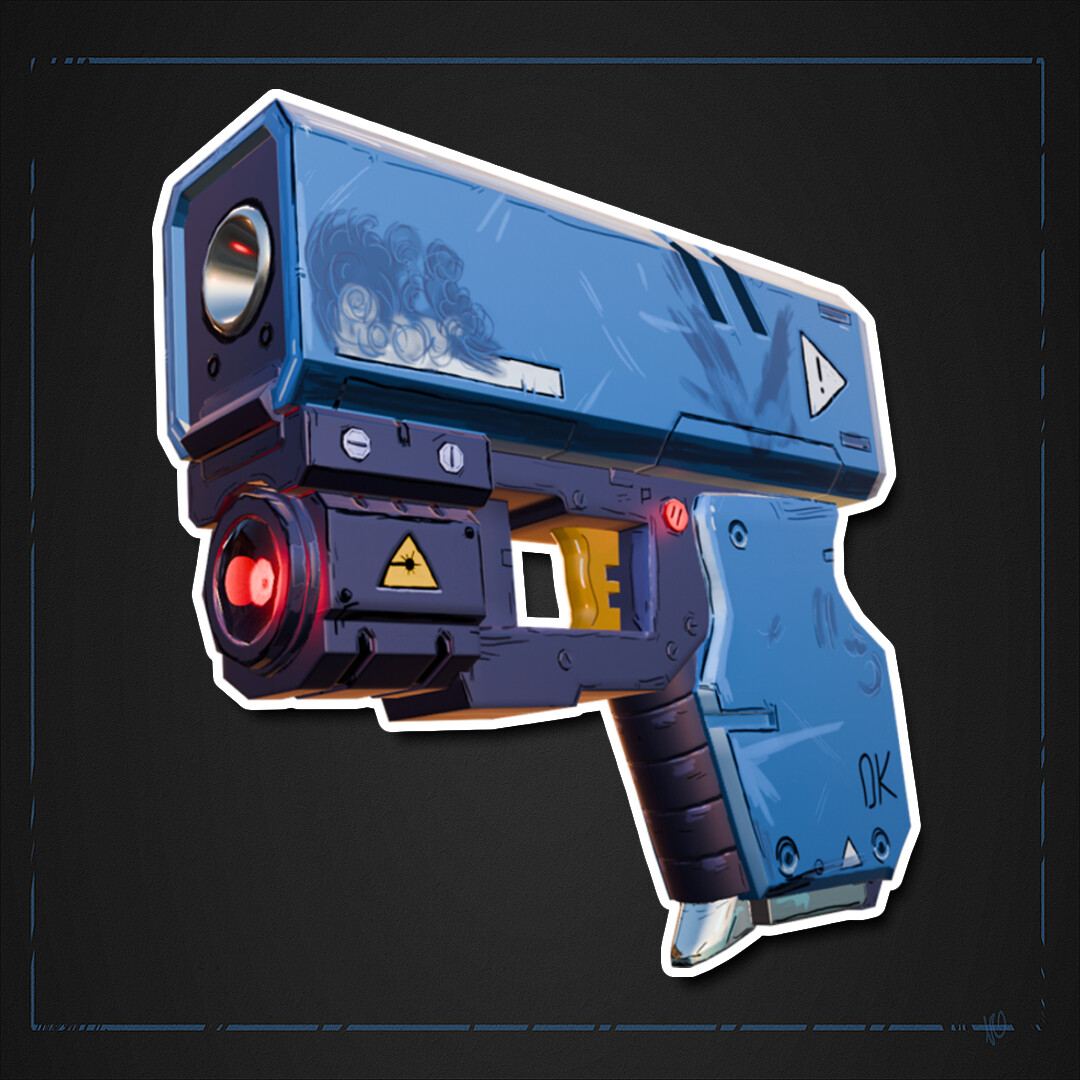 ArtStation - Compact Personal Defense Gun - Game Prop