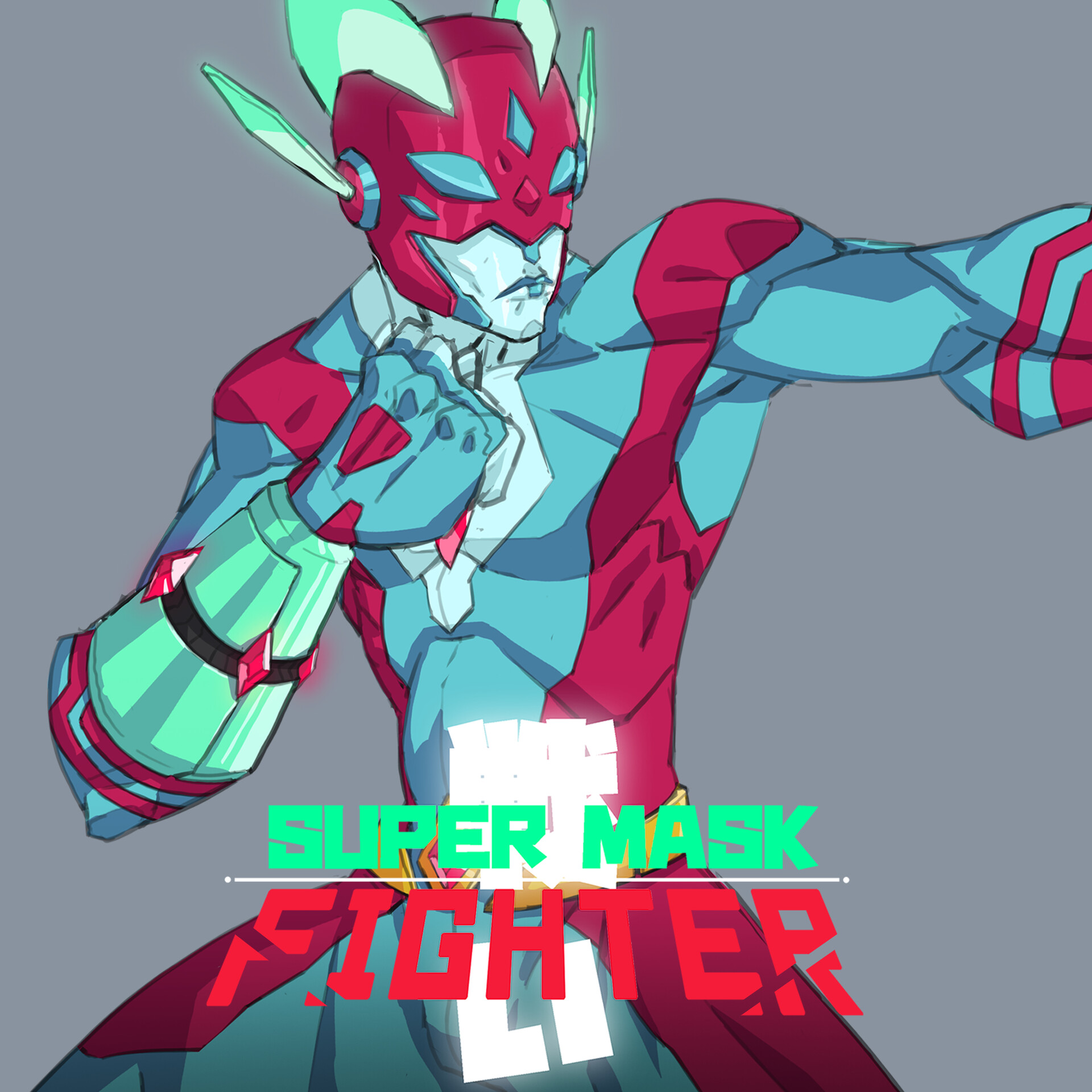 ArtStation - Super Mask Fighter - Hiro Toku Form