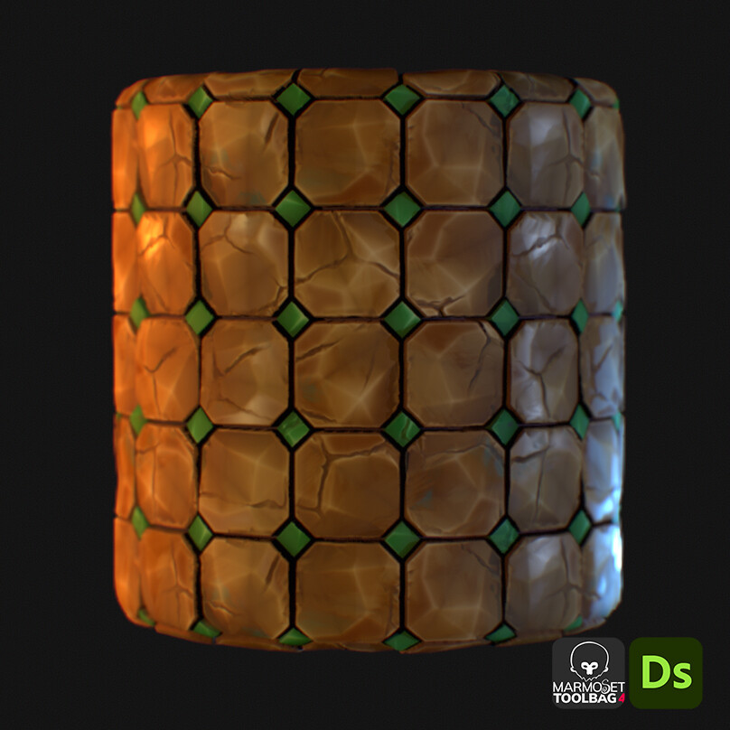 ArtStation - Stylized Floor Tile