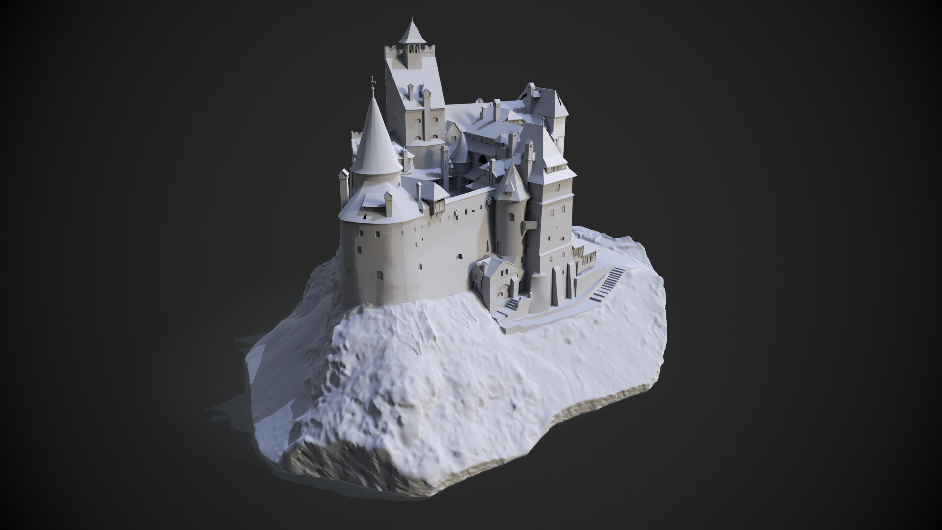 Gabriel Andrei Dorondei - Castelul Bran 3D model