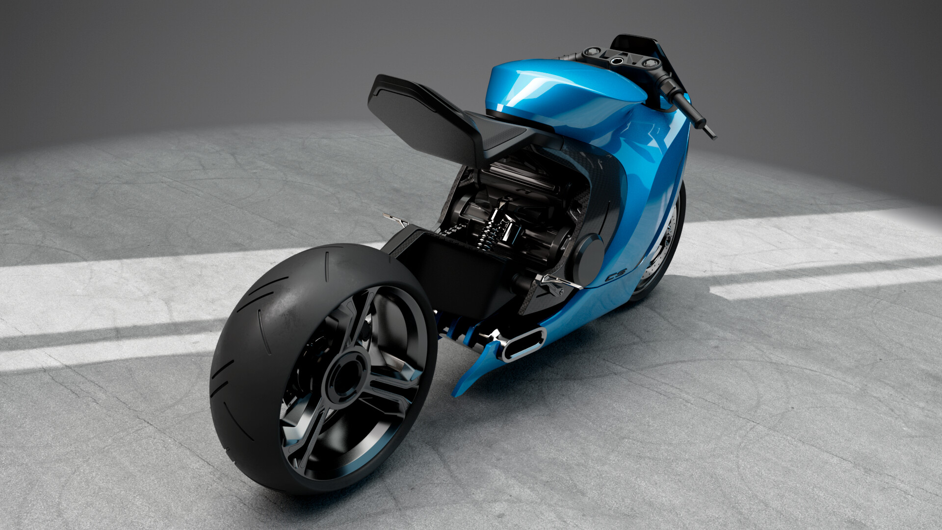 ArtStation - Motobike 3D Model