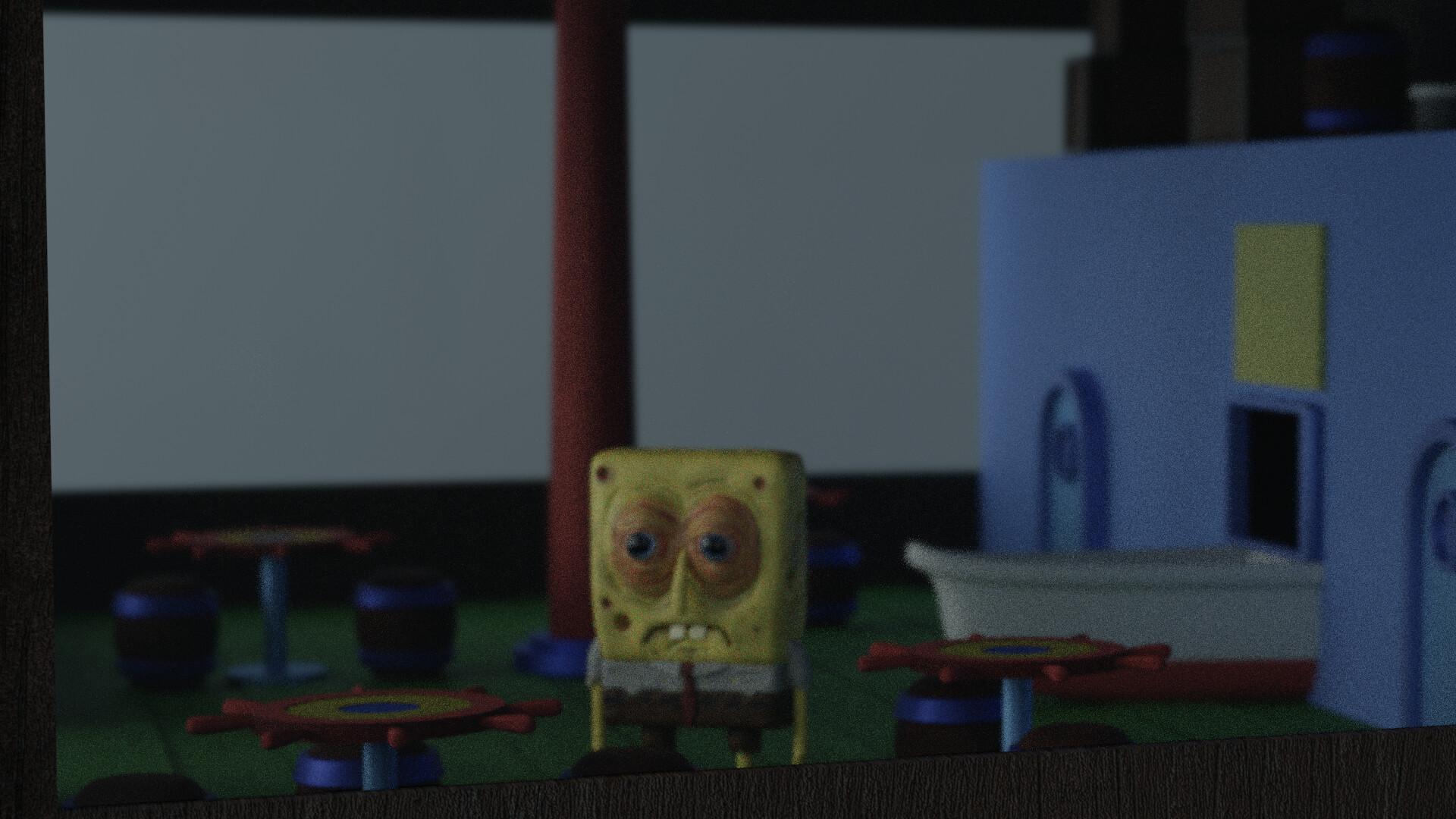 ArtStation - Sponge Bob 3D sculpt character model (grotesque)