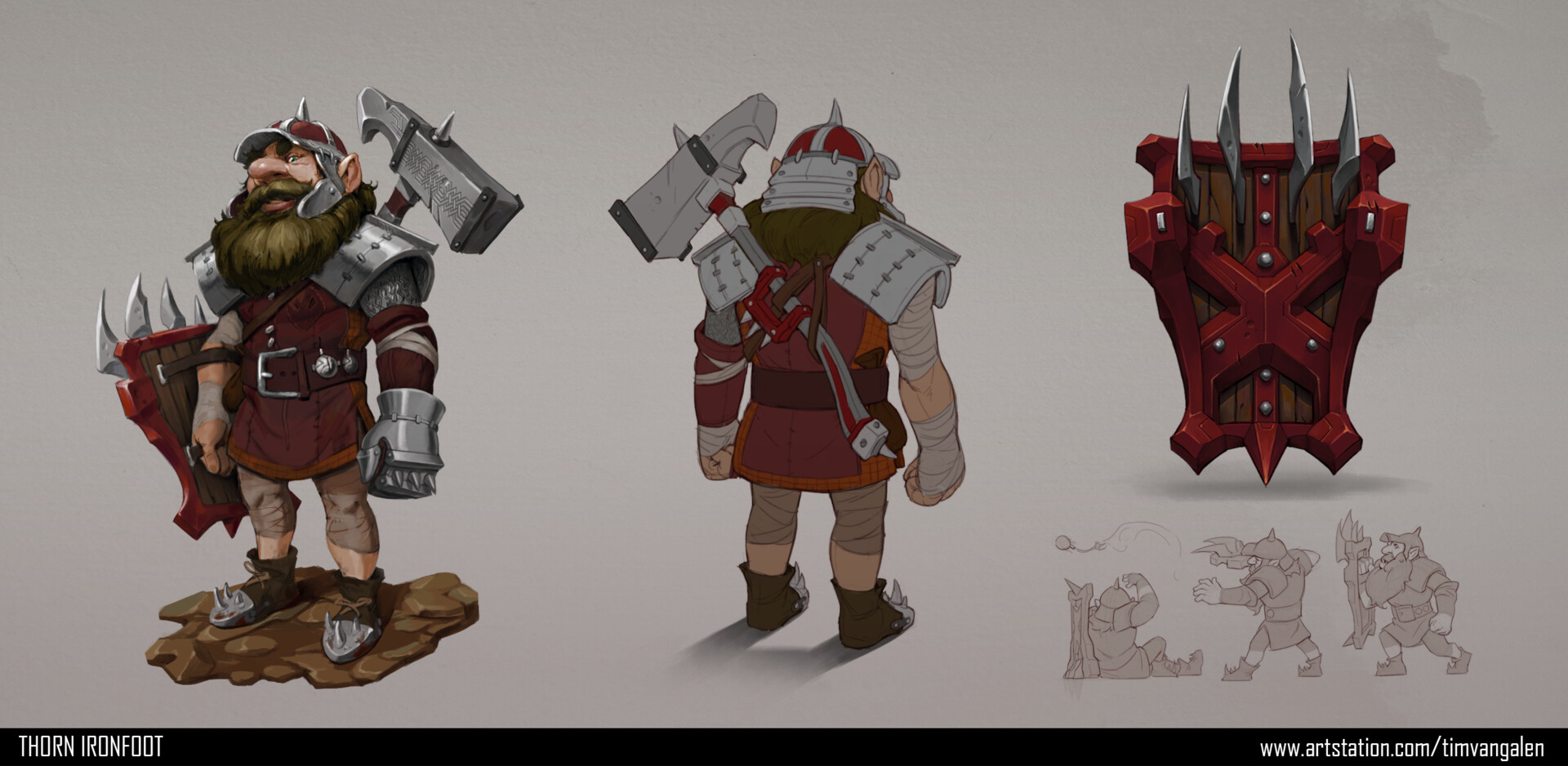 ArtStation - Blood Dwarf, Thorn Ironfoot