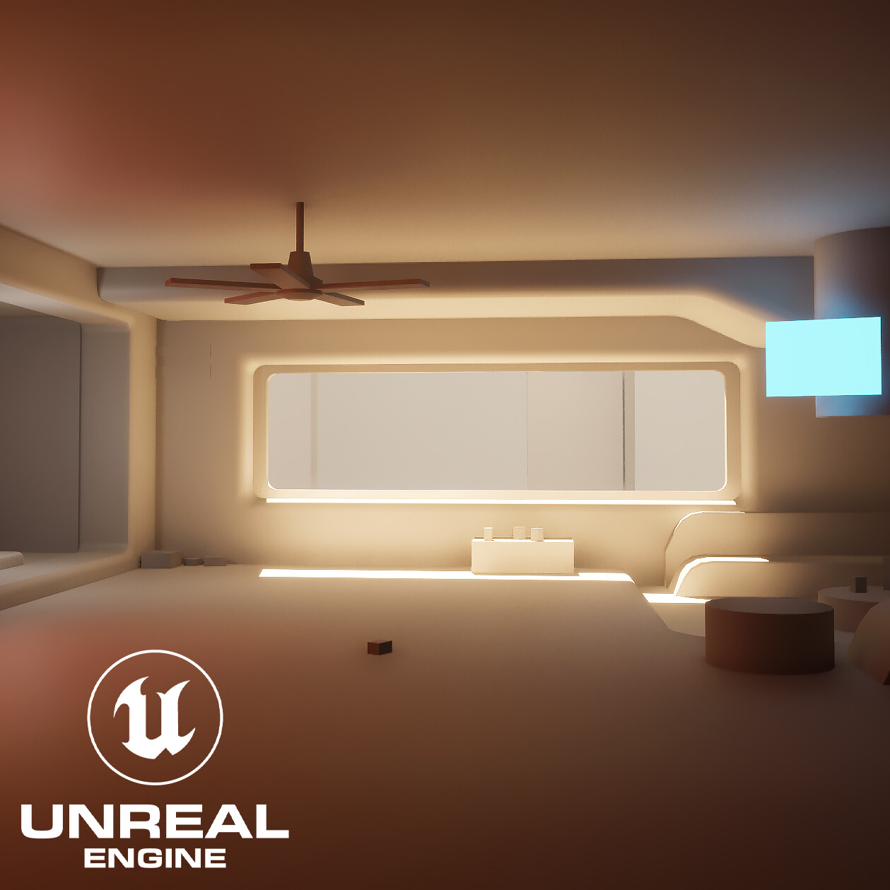 ArtStation - V's apartment (blockout and lighting) UE5