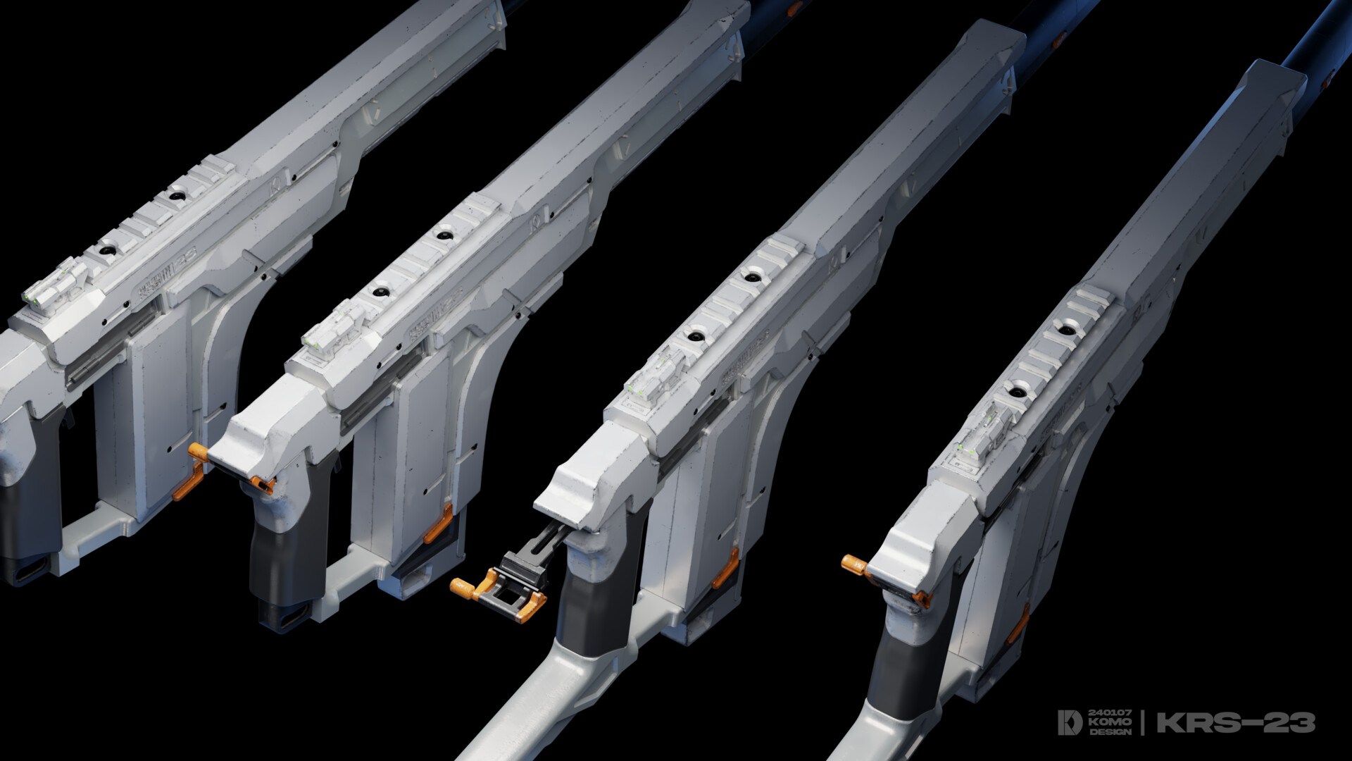 ArtStation - KRS_23—SCIFI Submachine Gun