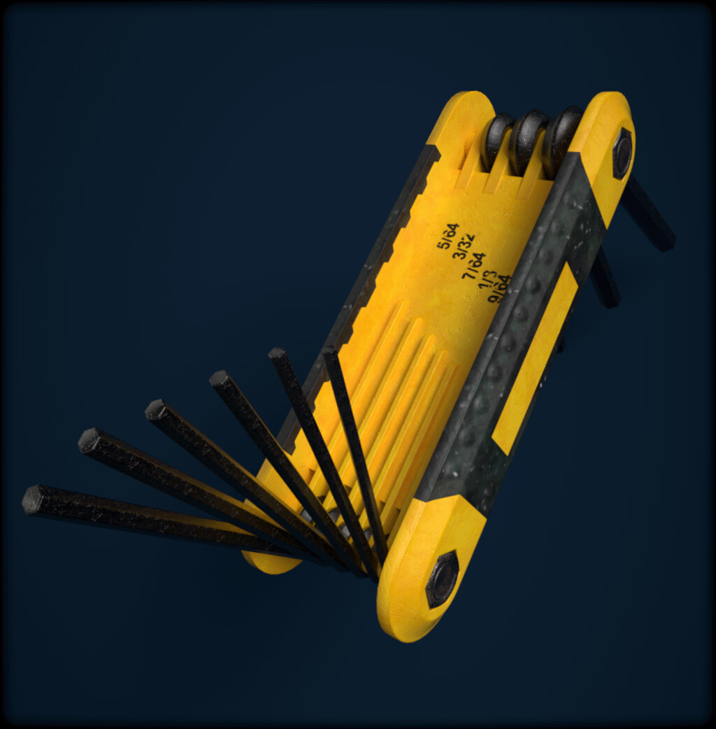 ArtStation - Allen Wrench Set Hex Tool