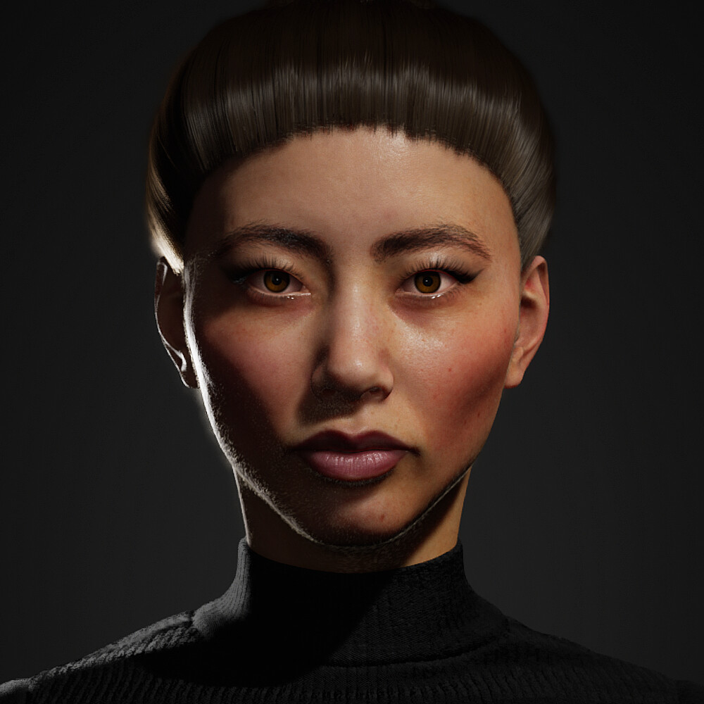 ArtStation - Mesh to MetaHuman - Asian Woman Bust