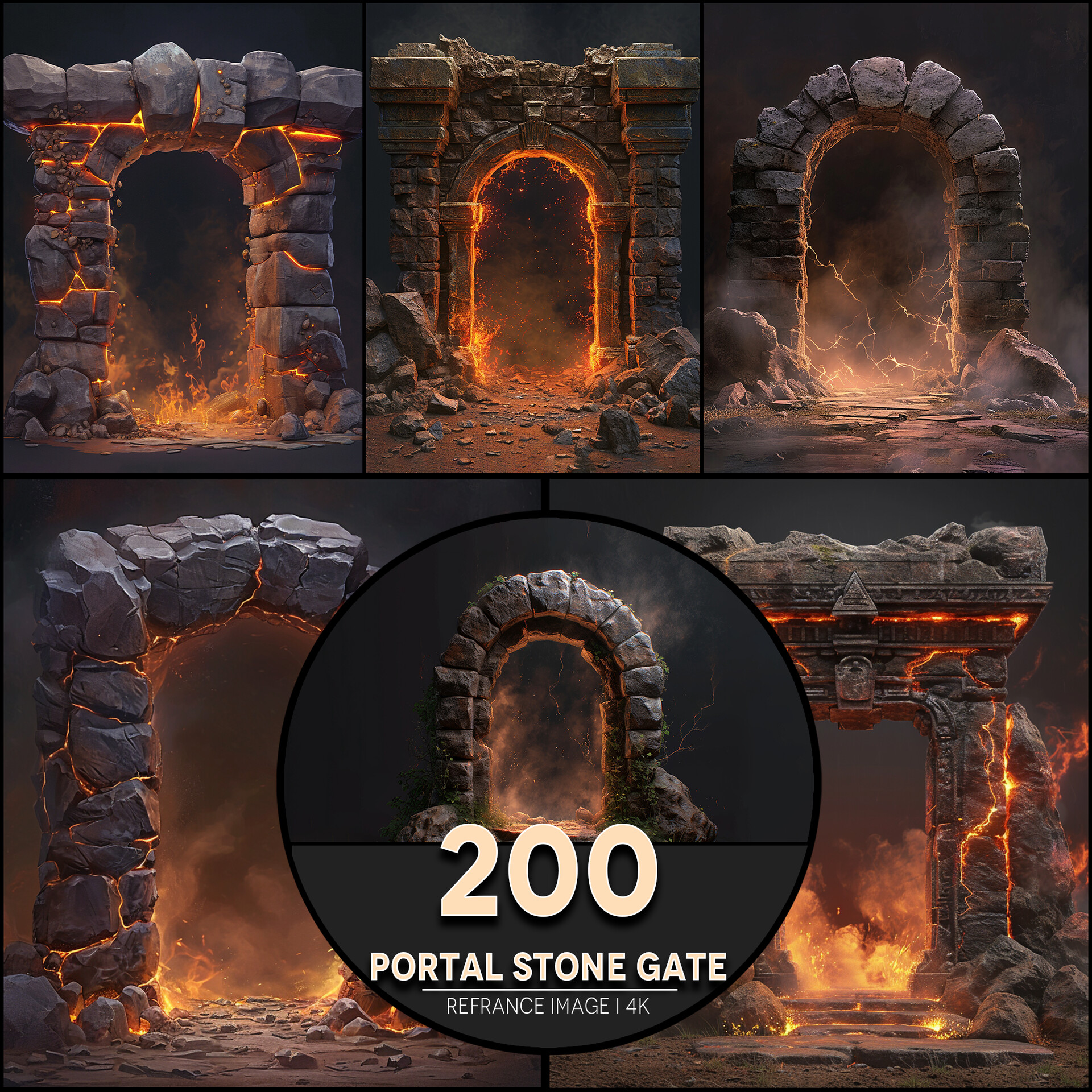 ArtStation - Portal Stone Gate 4K Reference/Concept Images