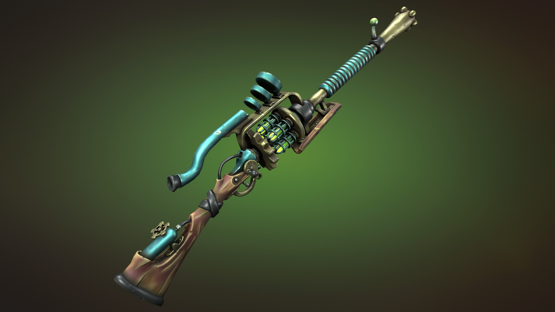 ArtStation - Steampunk rifle