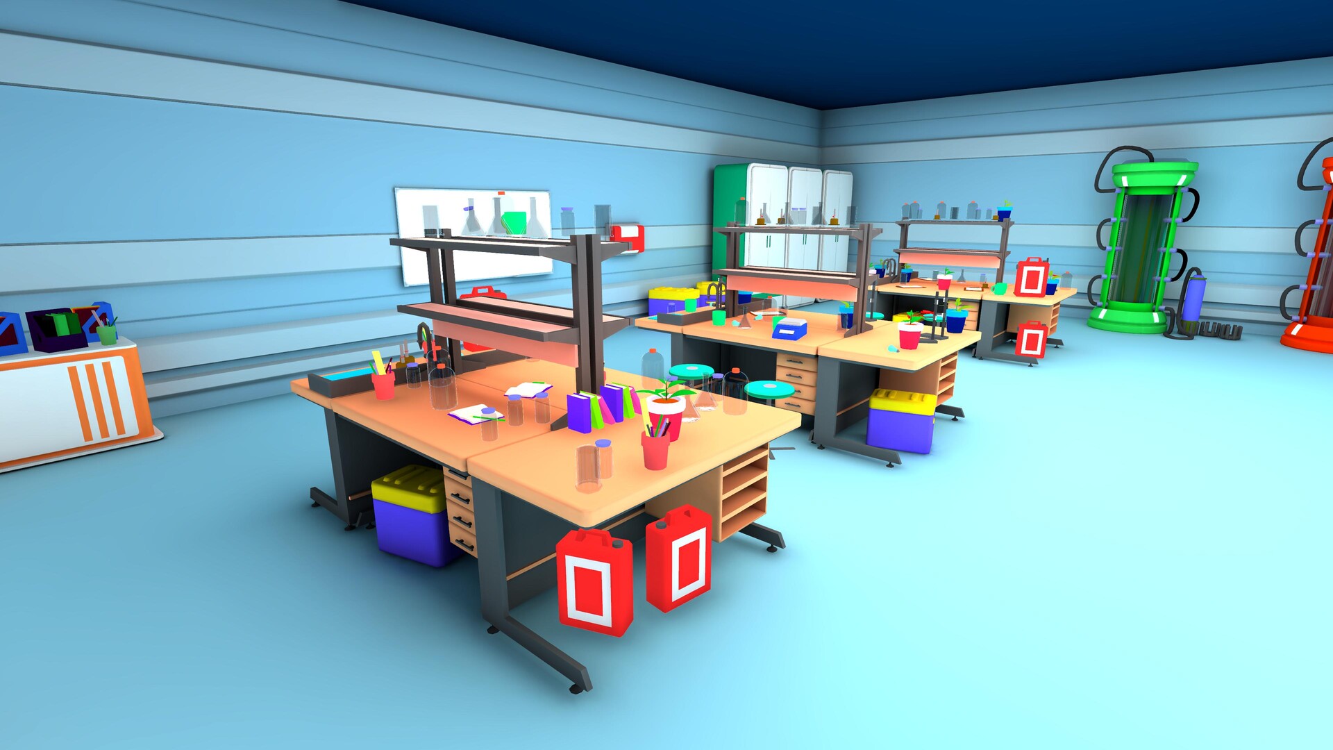 ArtStation - Cartoon Science Lab - Game Ready