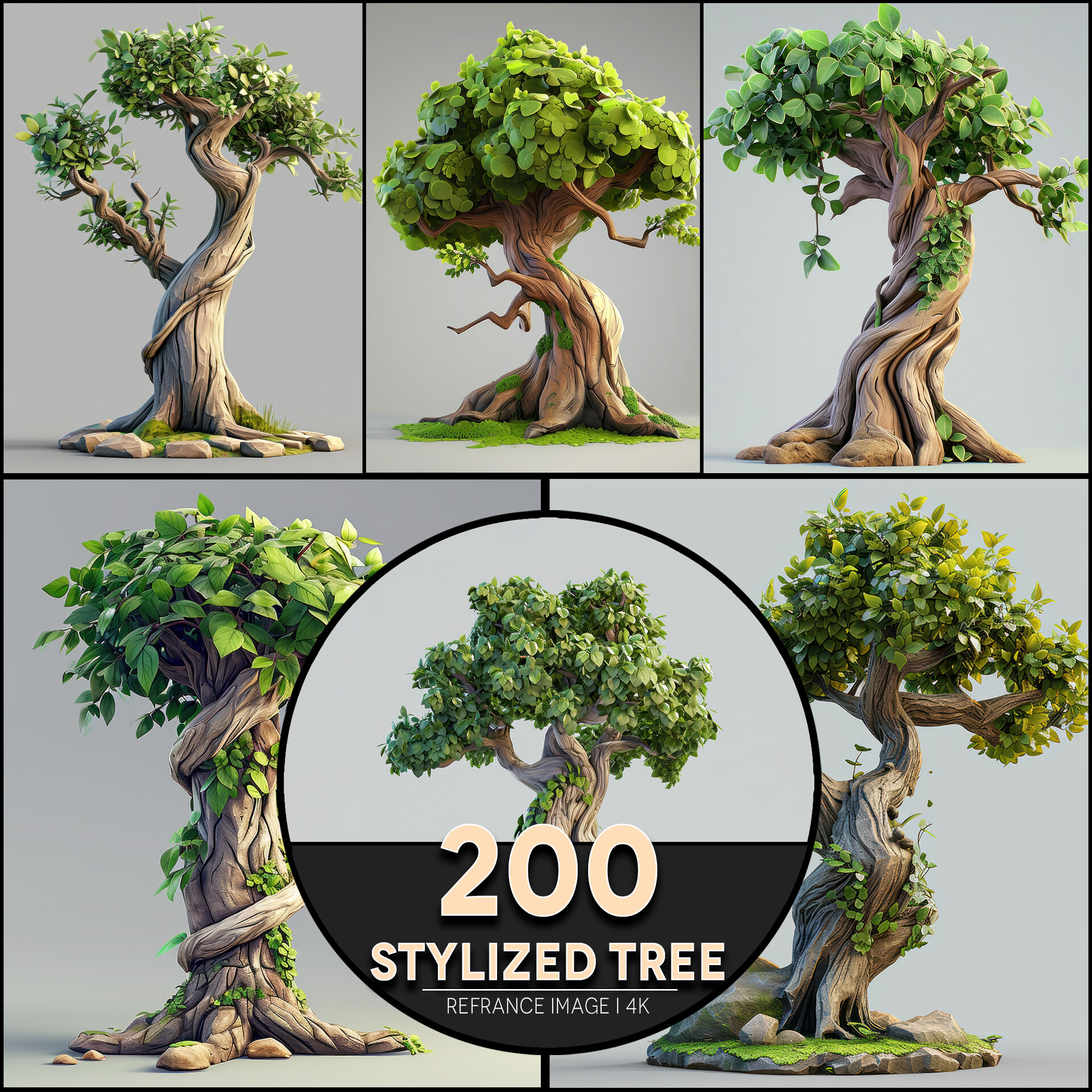 ArtStation - Stylized Tree 4K Reference/Concept Images