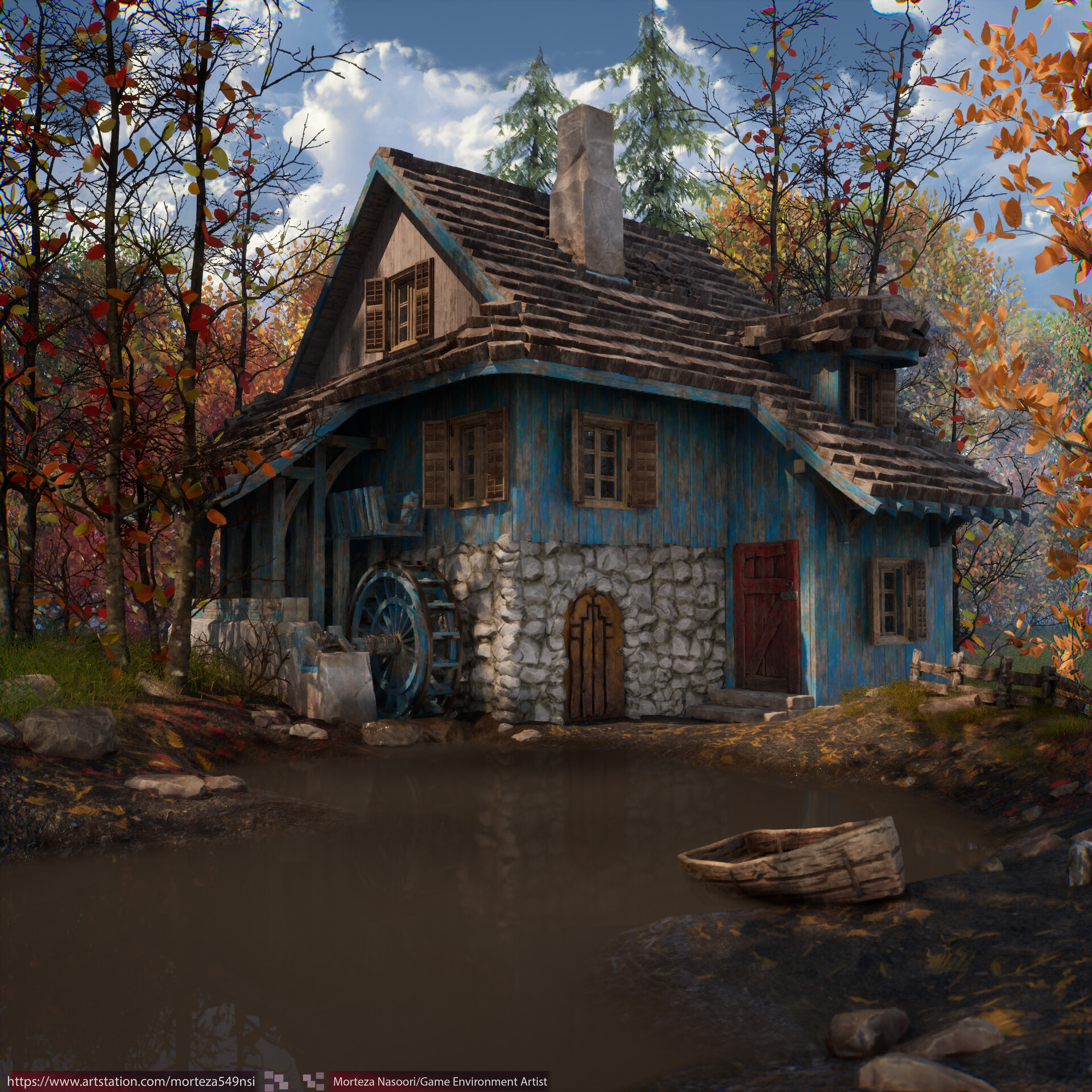 ArtStation - Fall !n Mountain