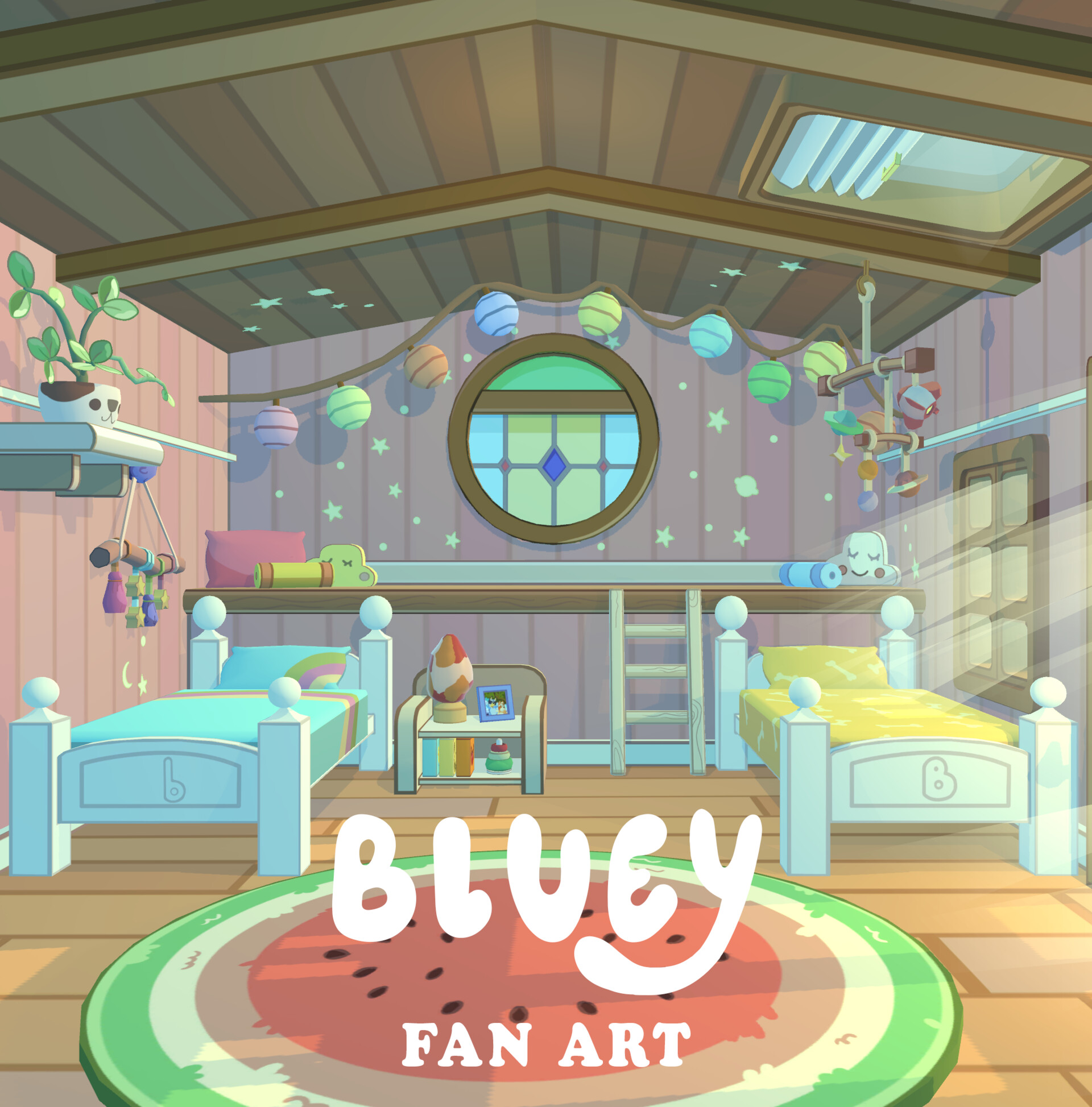 ArtStation - Bluey Fanart I 3D Environment