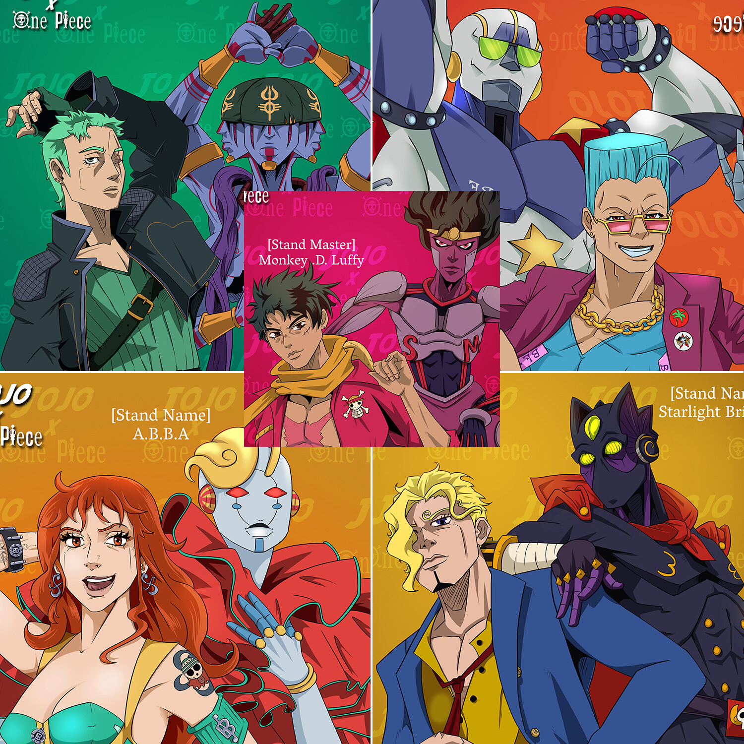 ArtStation - Jojo X One Piece Collection