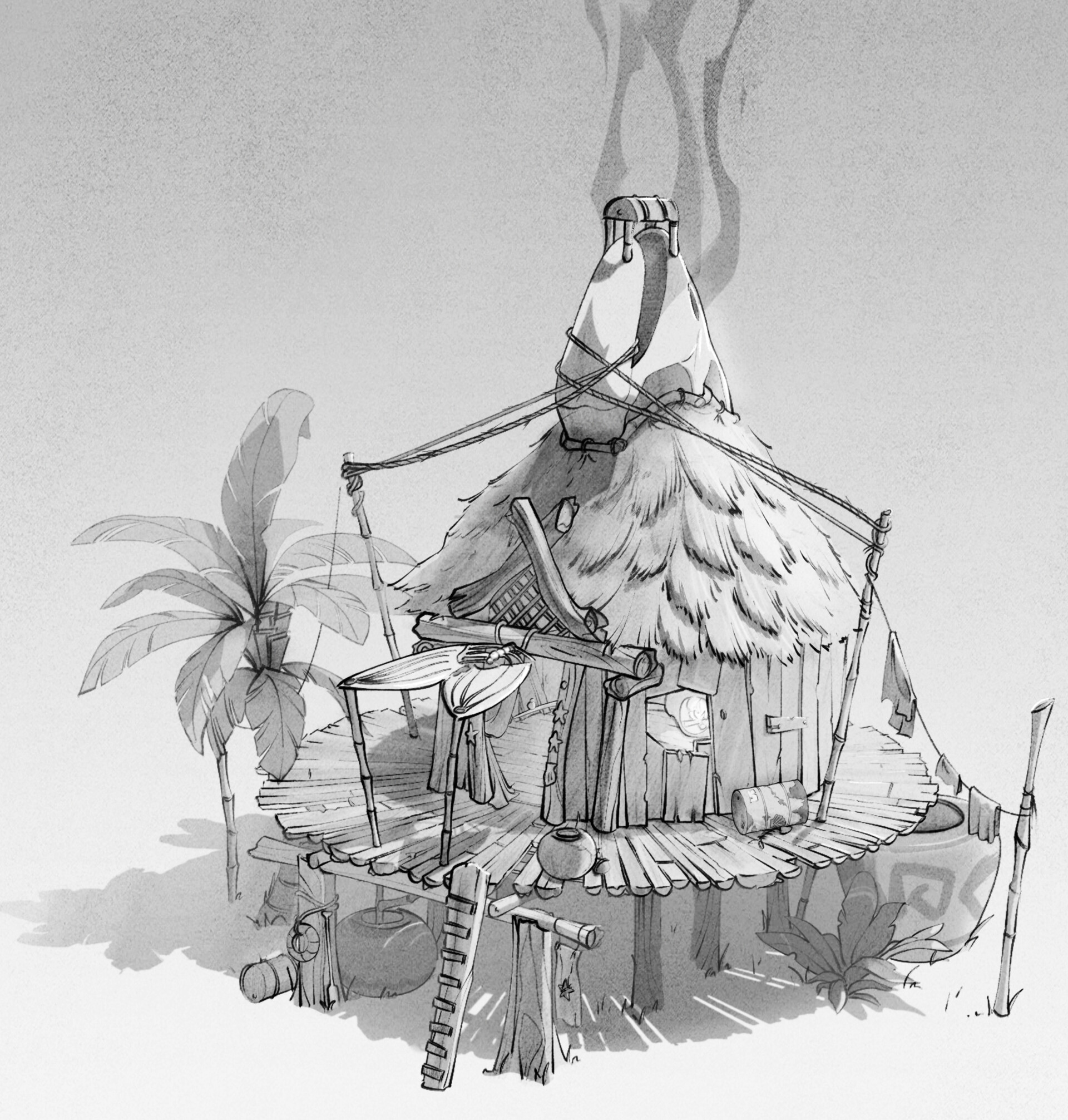 ArtStation - Jack and the Beanstalk (Jack's House Props)