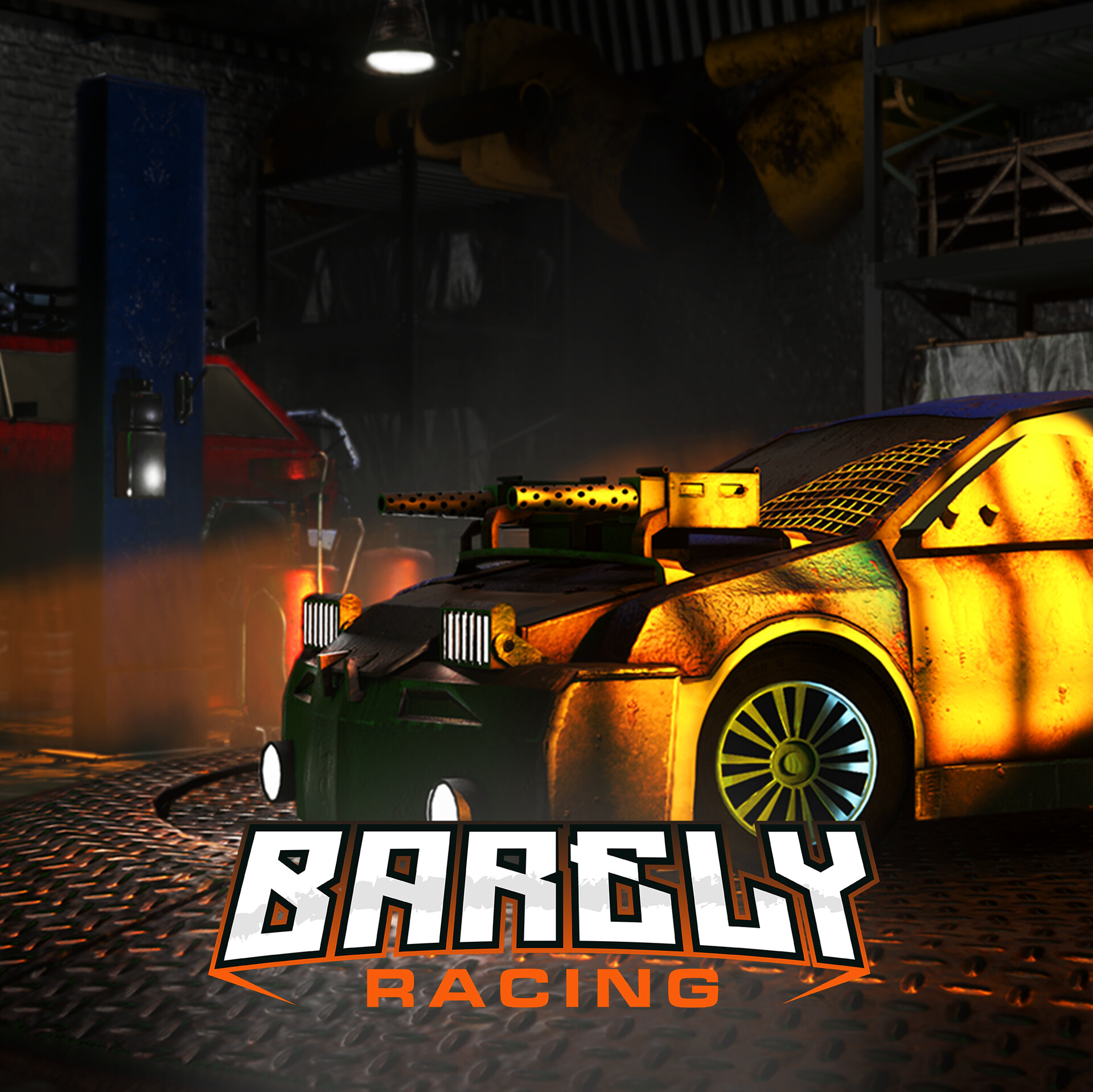 ArtStation - Barely Racing - Main Garage Design and Character rooms