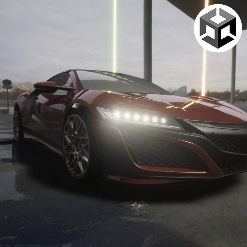 ArtStation - Unity 2019.3 and HDRP 7 realistic car render.