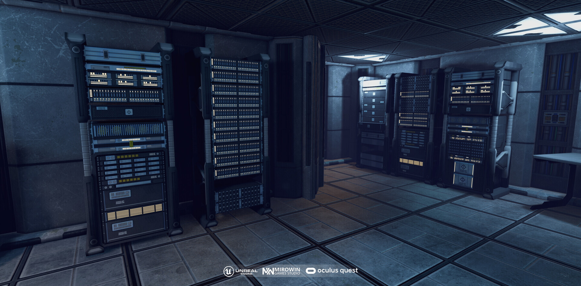ArtStation - Server room for VR game