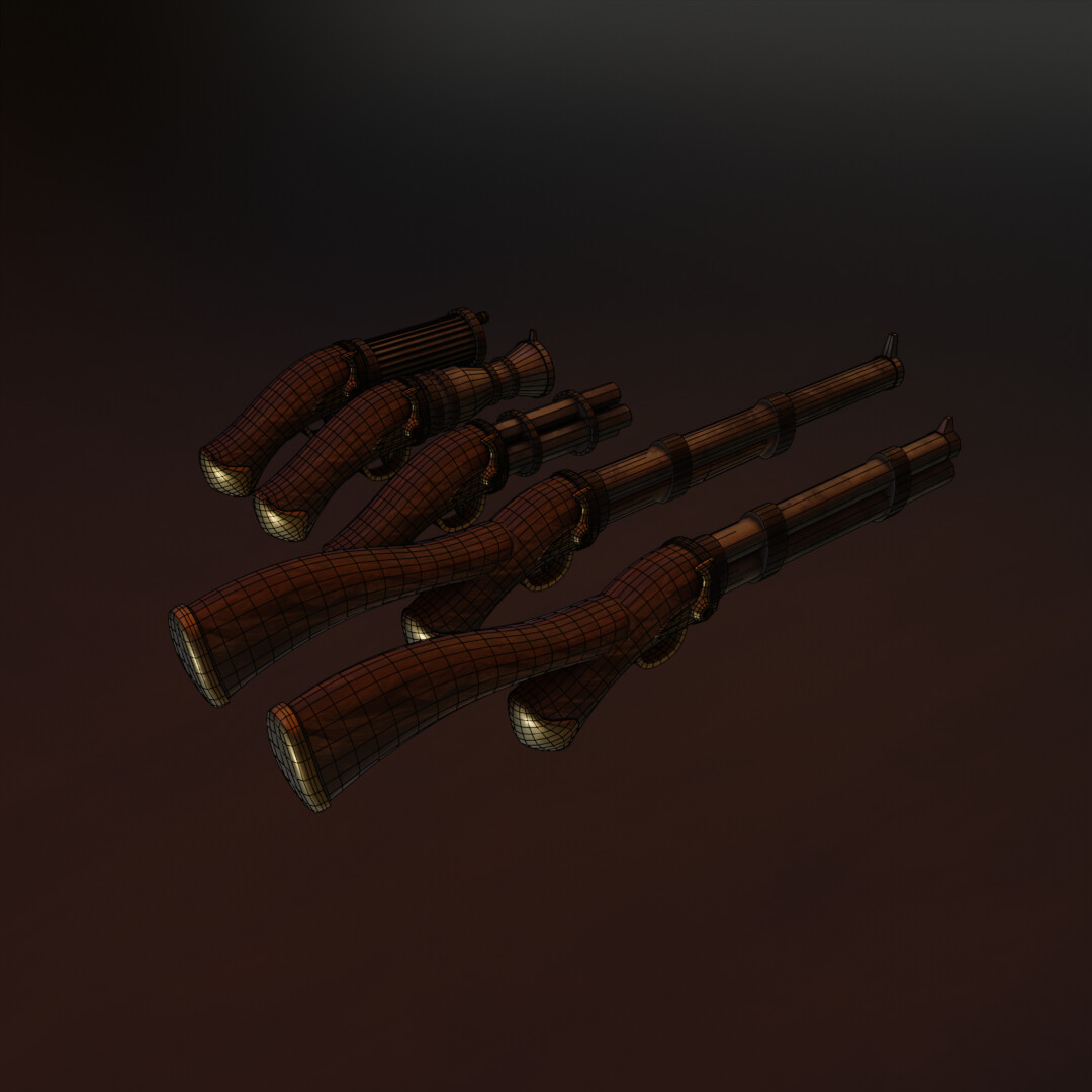 ArtStation - Modular steampunk guns collection