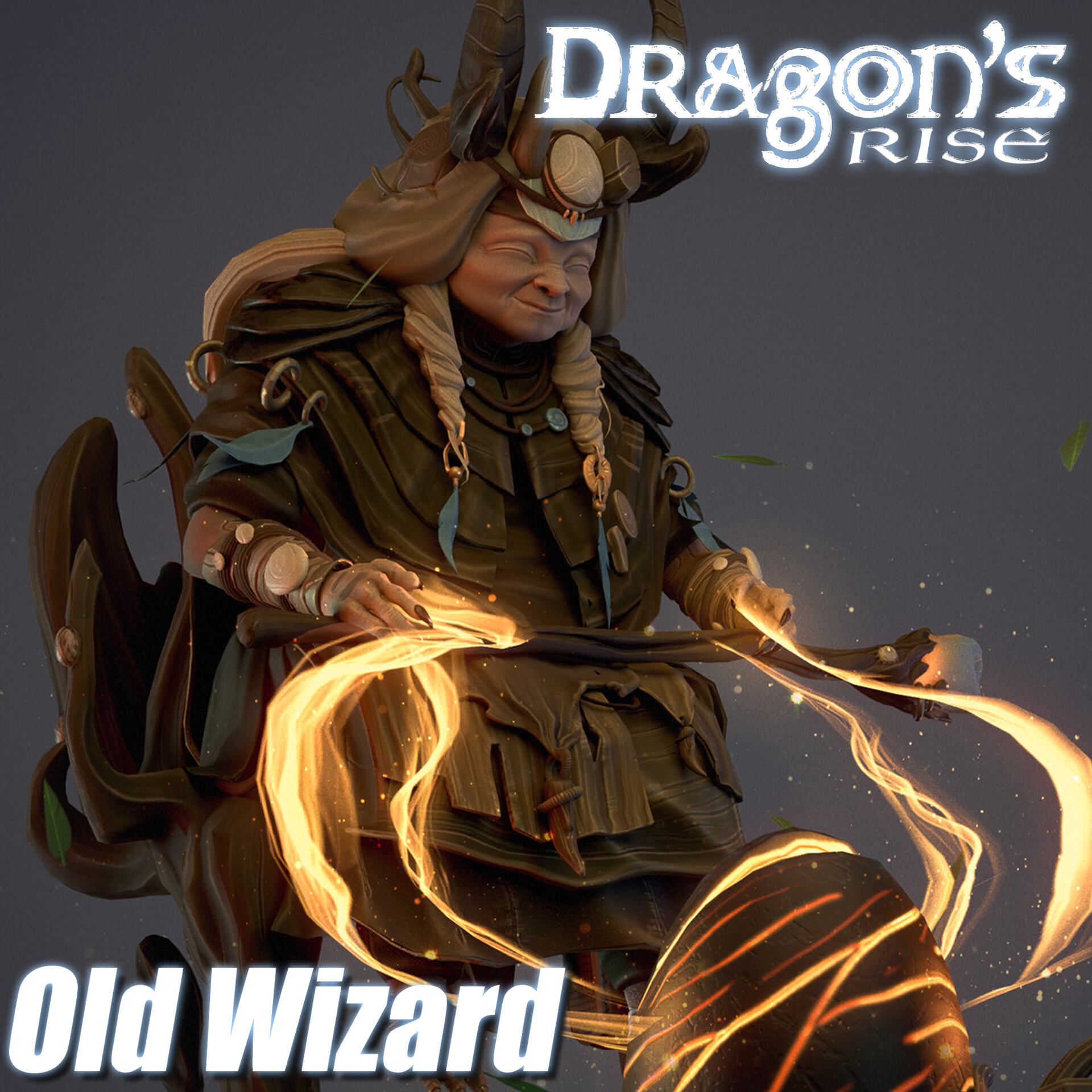 ArtStation - Old Wizard - Dragon's rise: Forgotten Realms