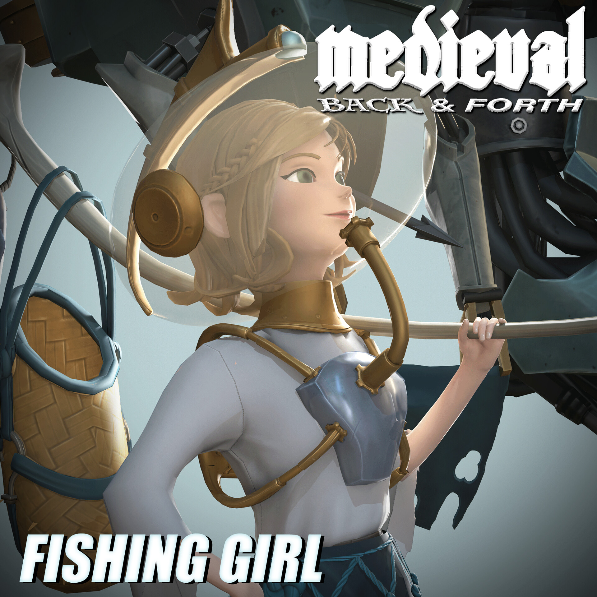 ArtStation - Fishing Girl - Medieval: Back and Forth