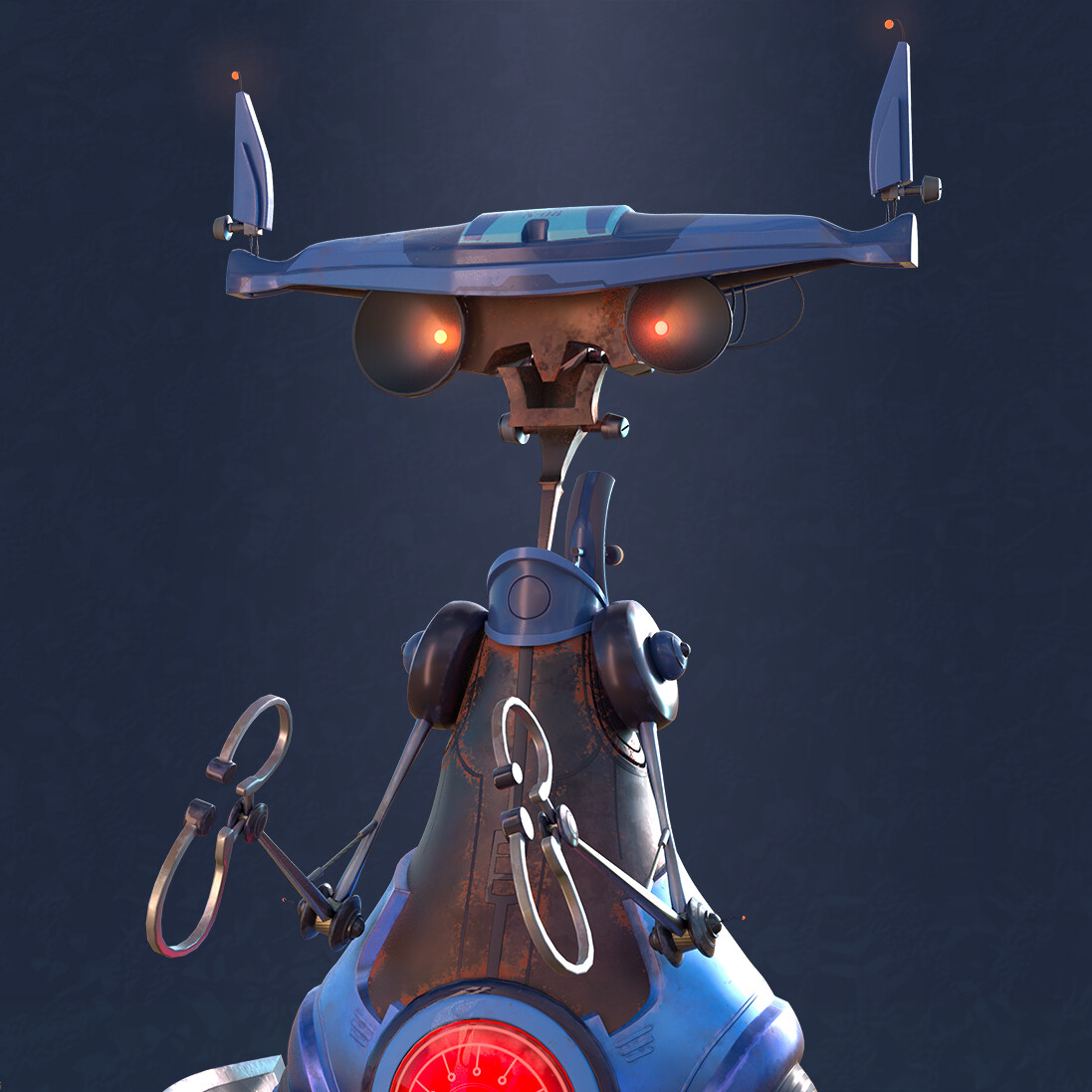 ArtStation - Cartoon Robot 3D Model