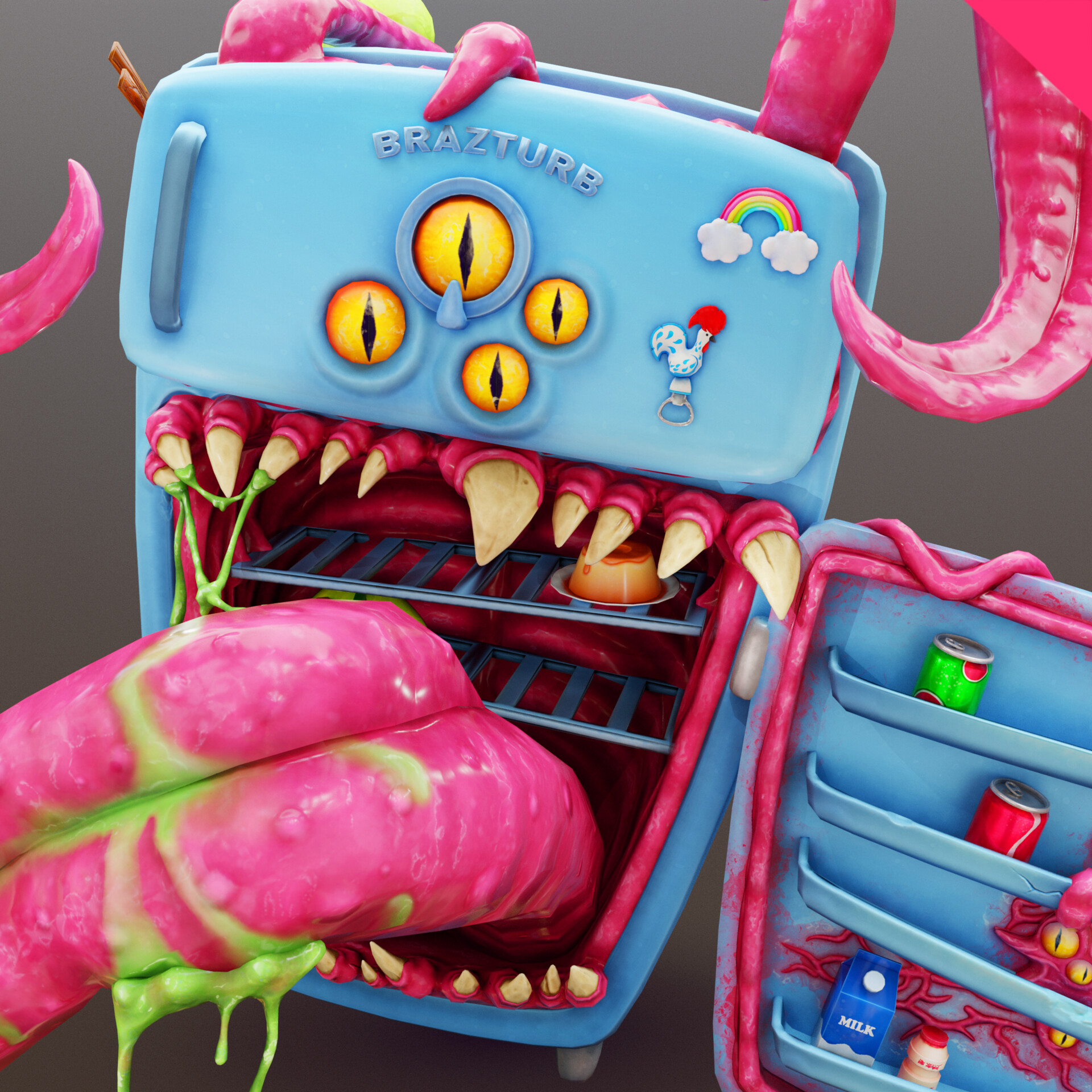 ArtStation - Mimic Fridge