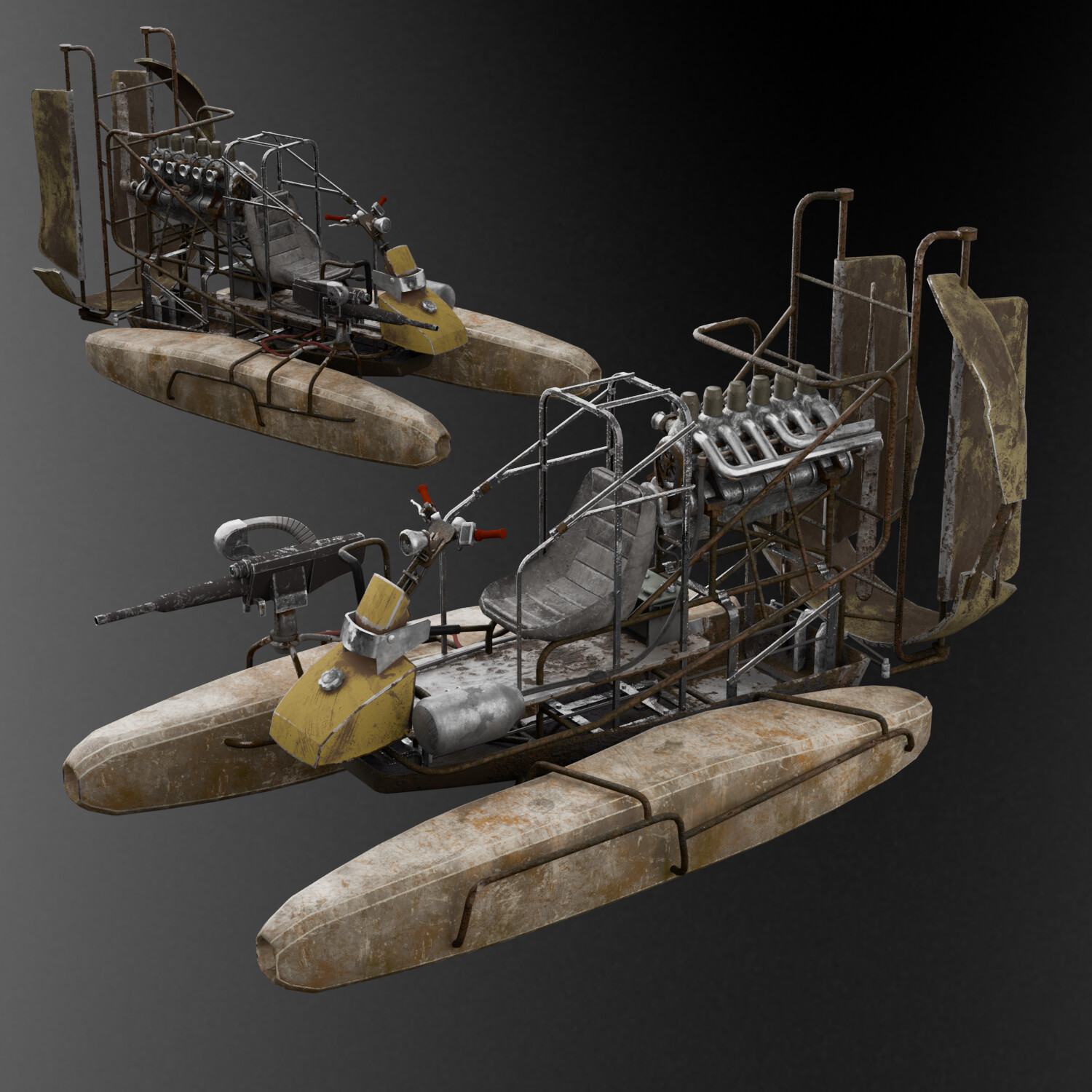 ArtStation - HL2 Airboat Remaster