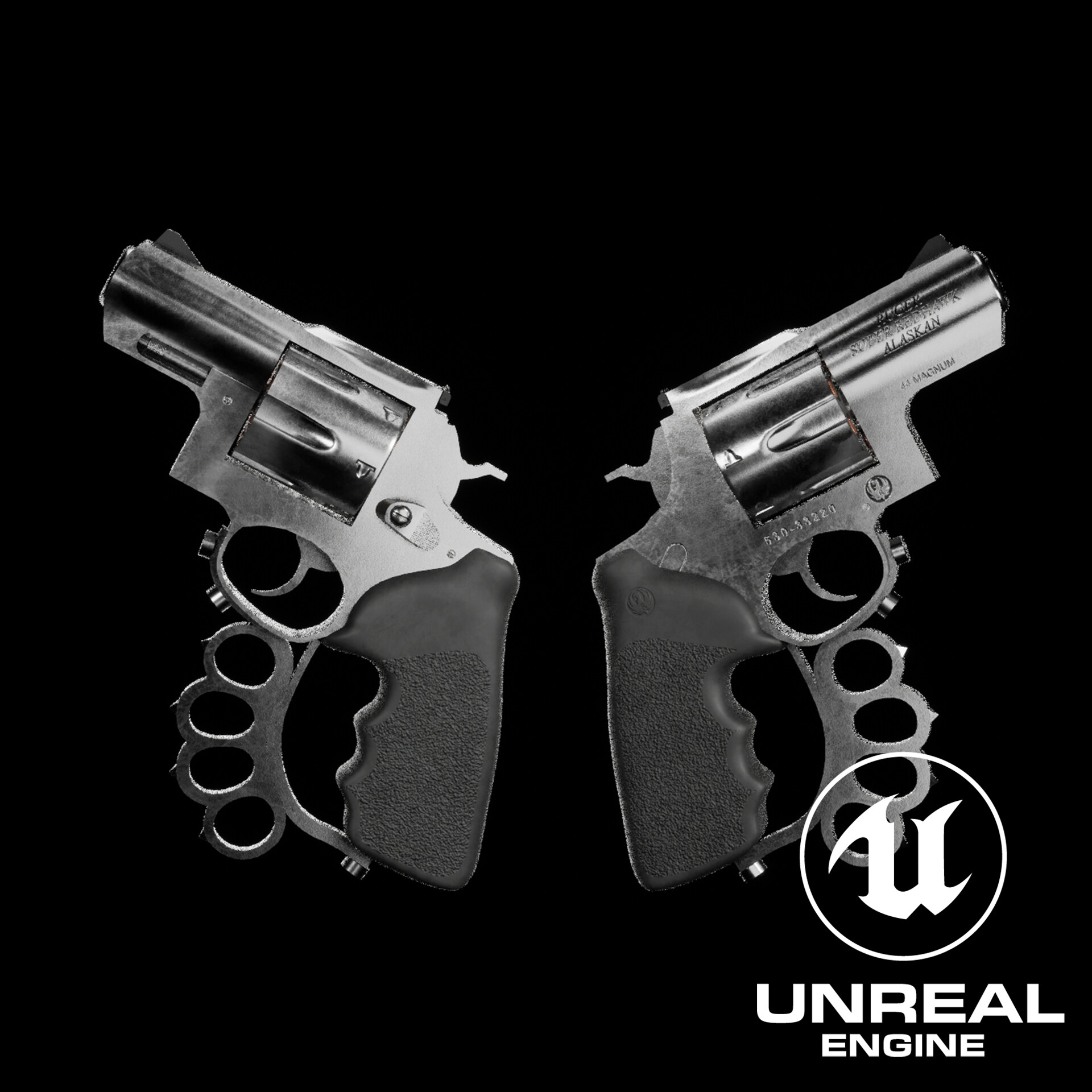 ArtStation - Dual .44 Magnum Brawler Revolvers