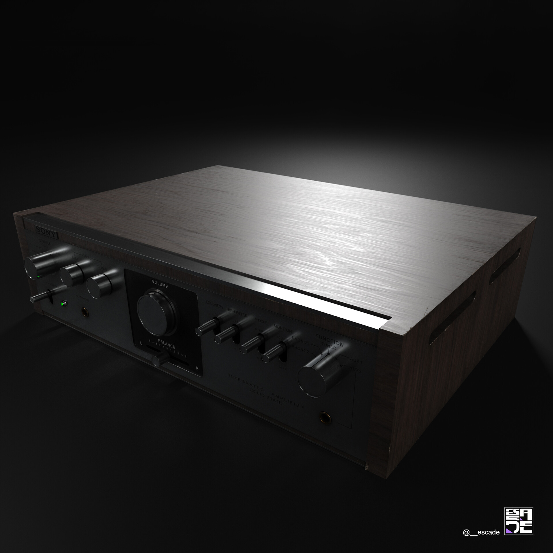 ArtStation - SONY TA-1010 Vintage Amplifier