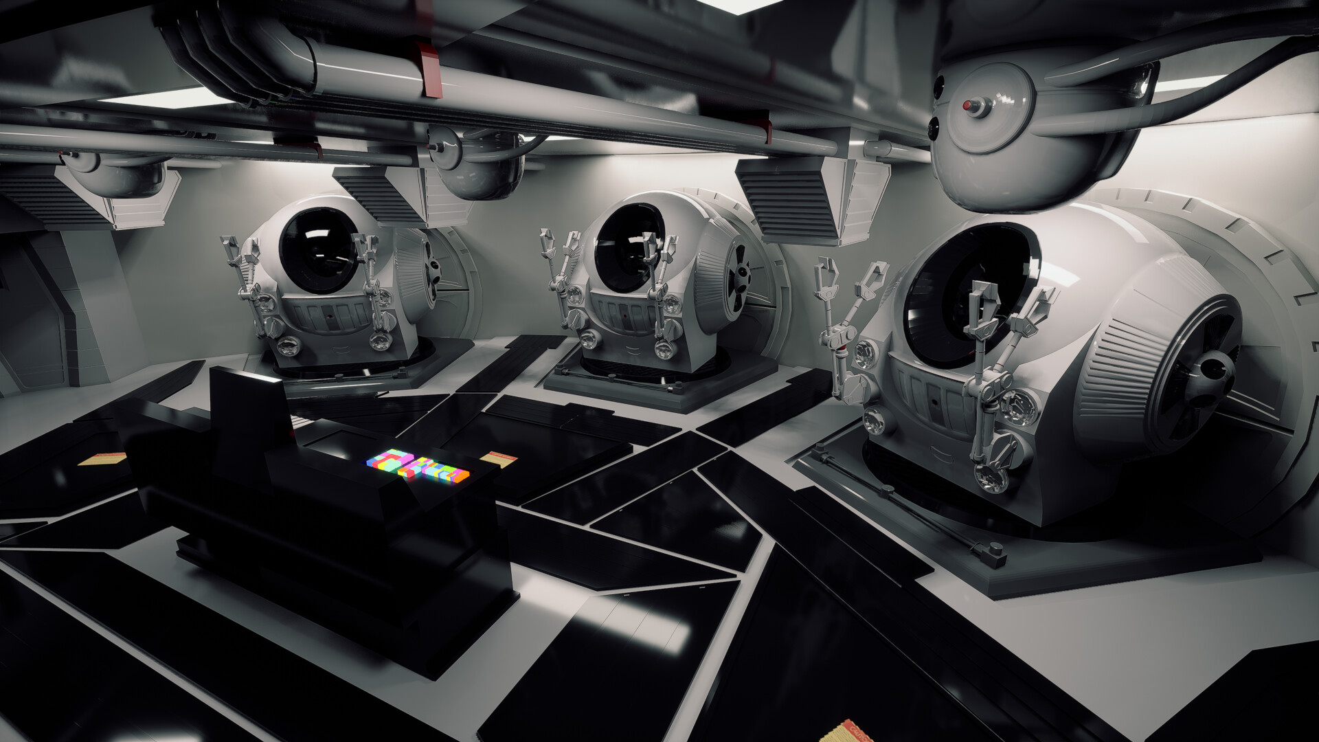 ArtStation - 2001 Space Odyssey "Pod Bay"