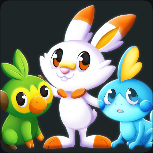 ArtStation - Pokémon Starters