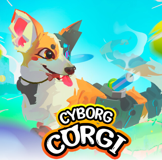 ArtStation - Cyborg Corgi - Menu art