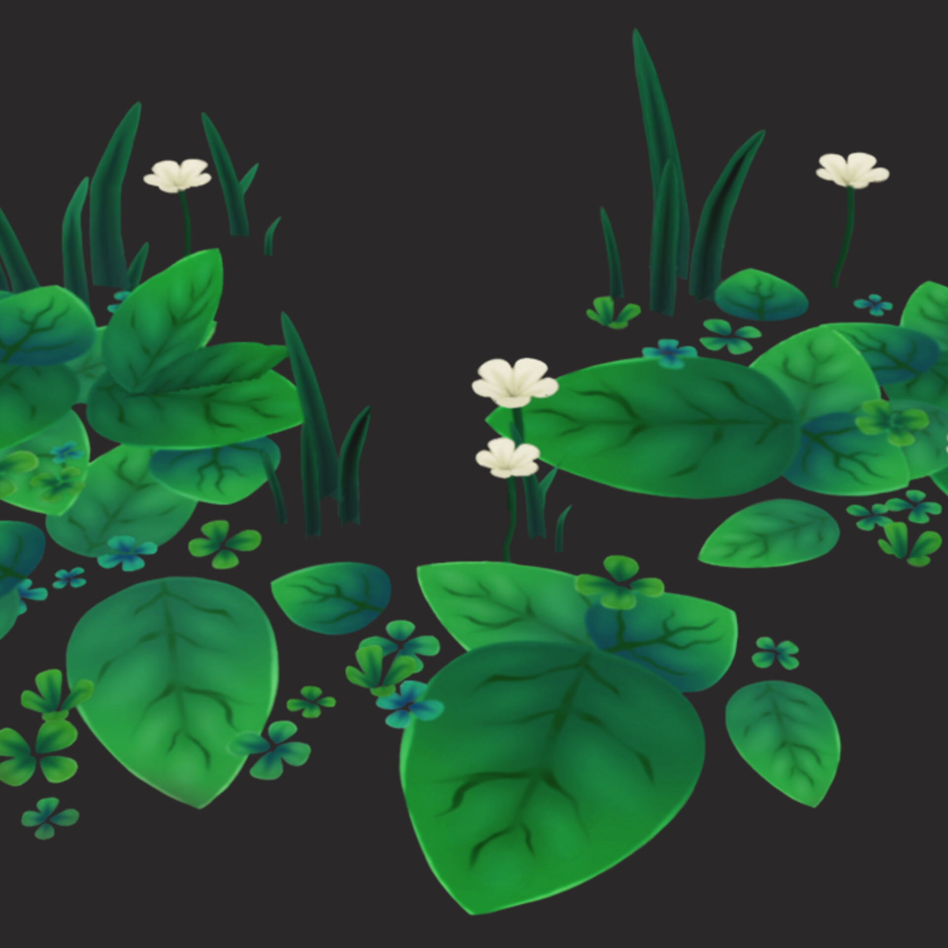 ArtStation - Stylized Forest Foliage