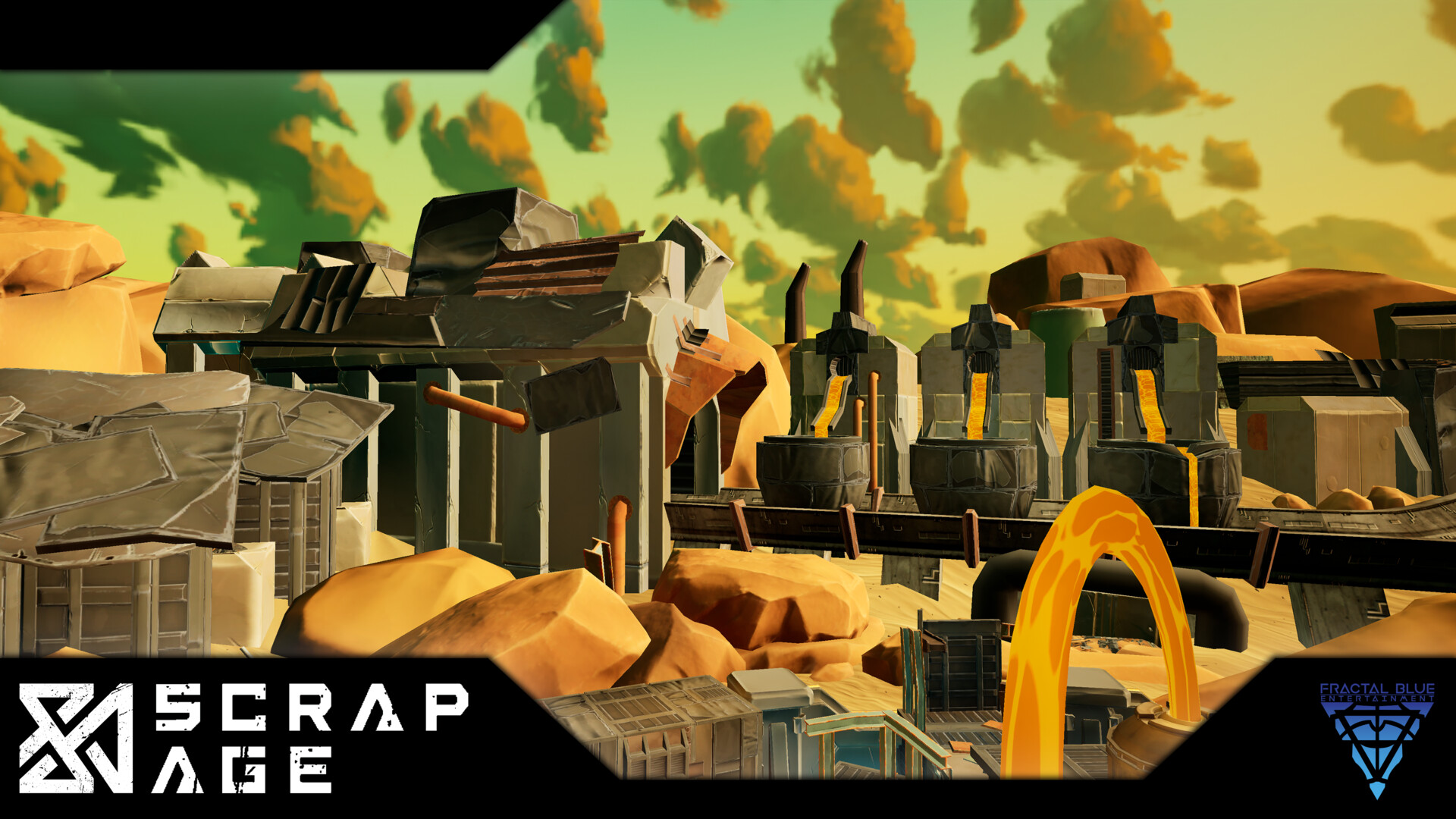 ArtStation - Scrap Age Lava River Background