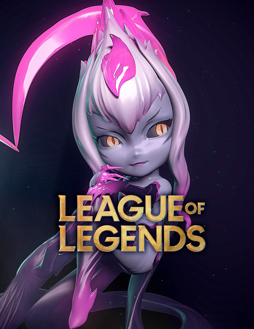 ArtStation - Evelynn Chibi Figure model [League of Legends]