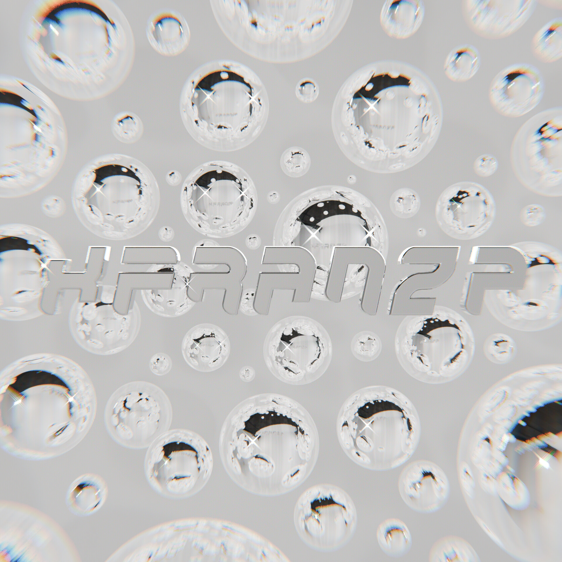 ArtStation - Fish Eye Chrome Text