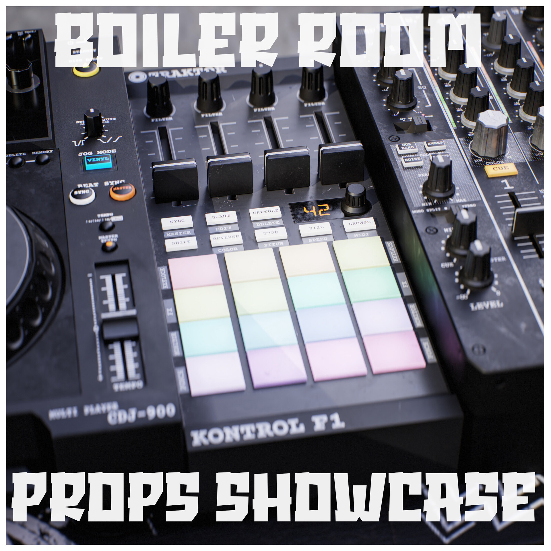 ArtStation - DJ Set Props Showcase