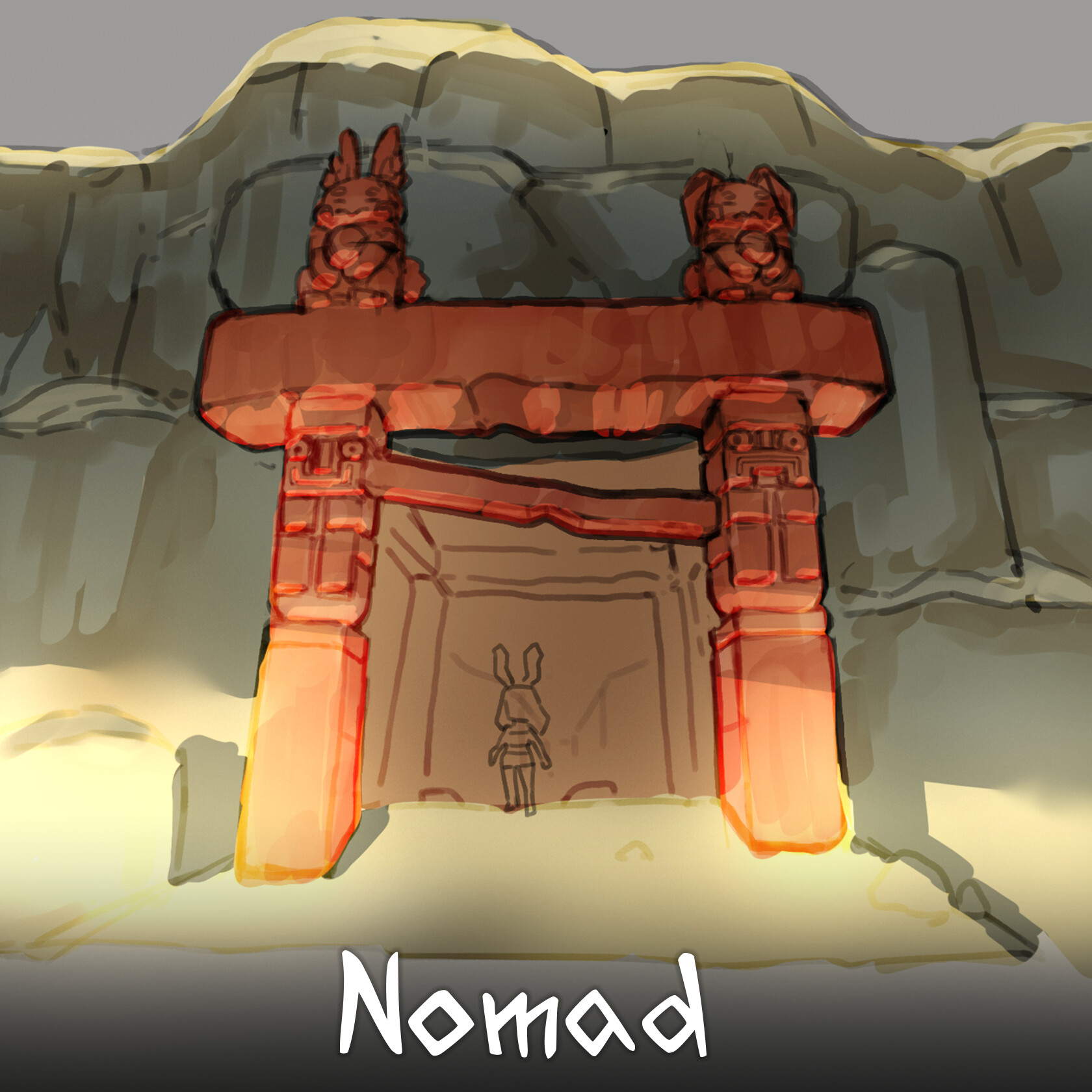 ArtStation - Mine entrance