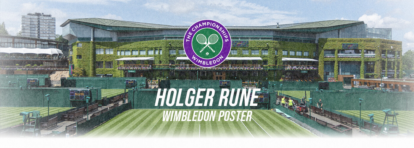 ArtStation - Holger Rune Wimbledon 2023 Poster