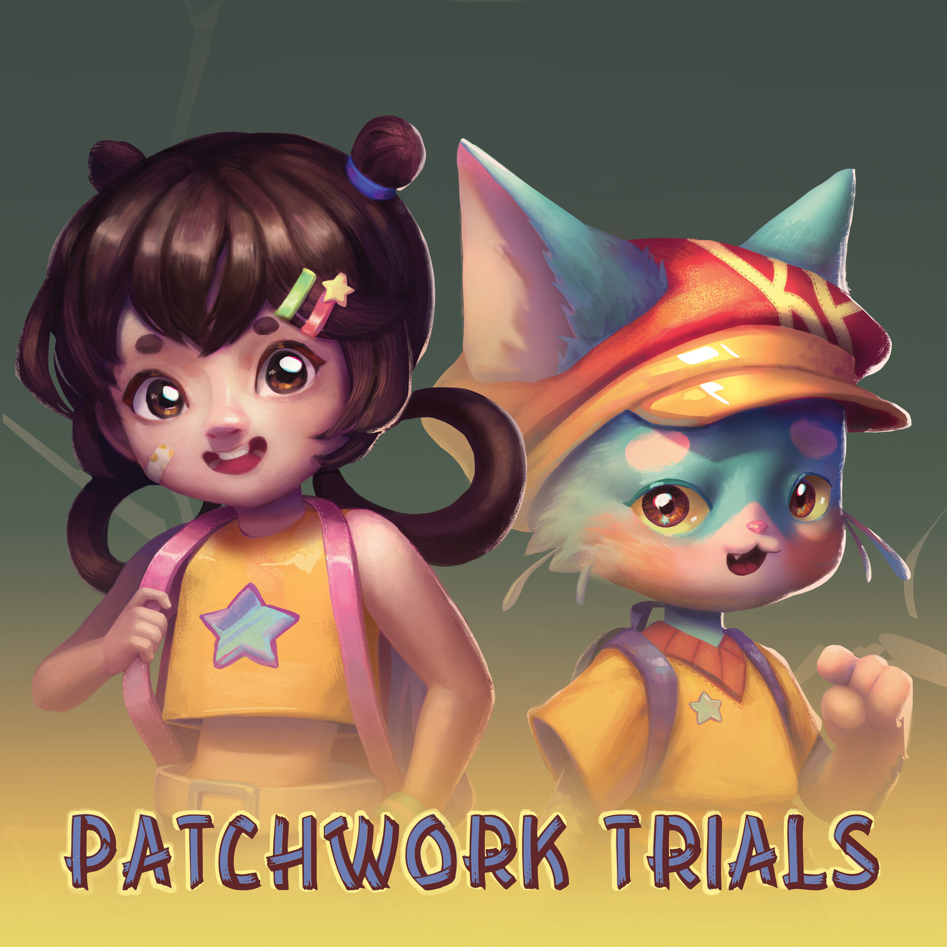 ArtStation - Patchwork Trials - Characters : Aretha and Kat
