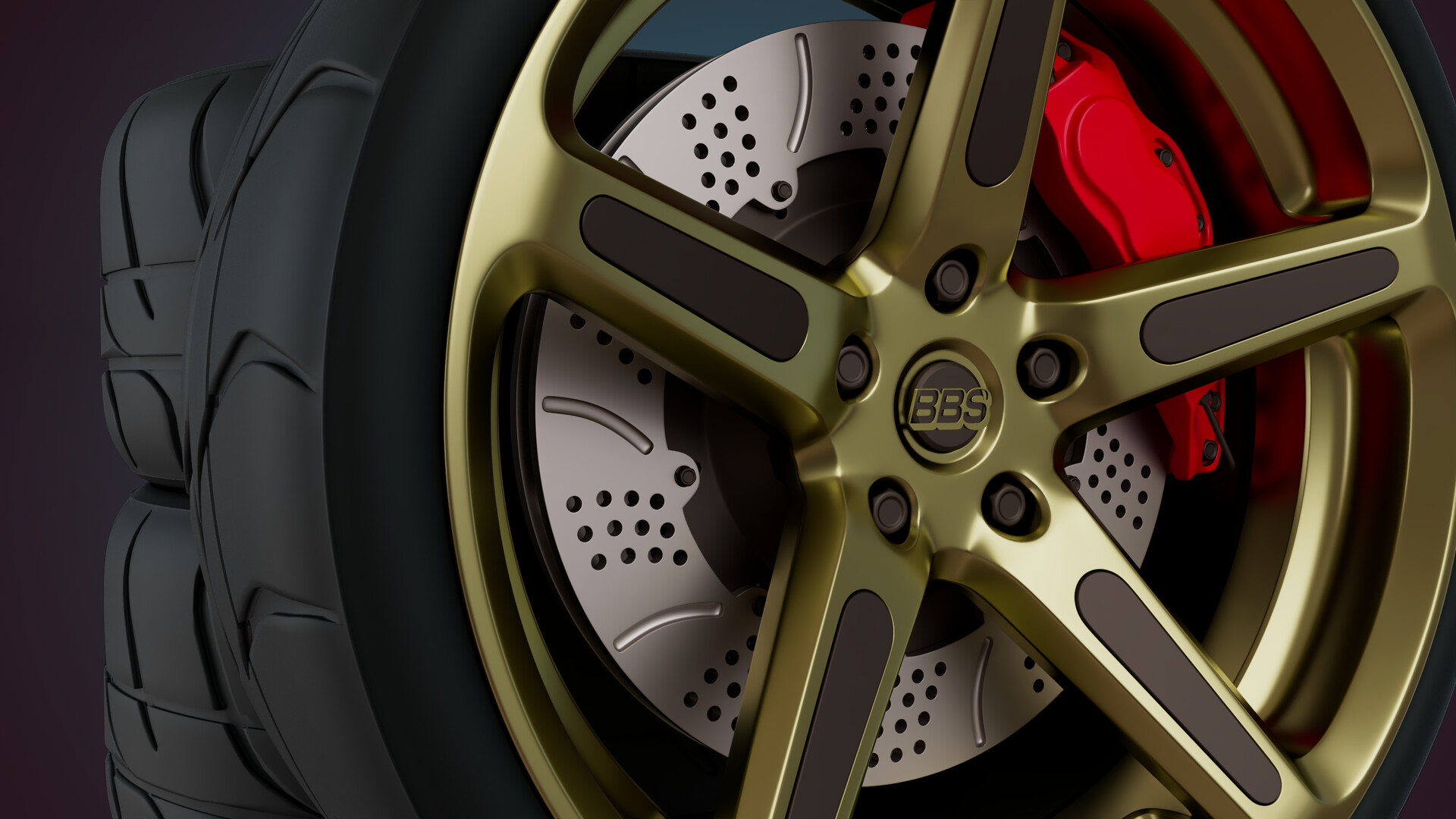 ArtStation - Sports Car Wheel