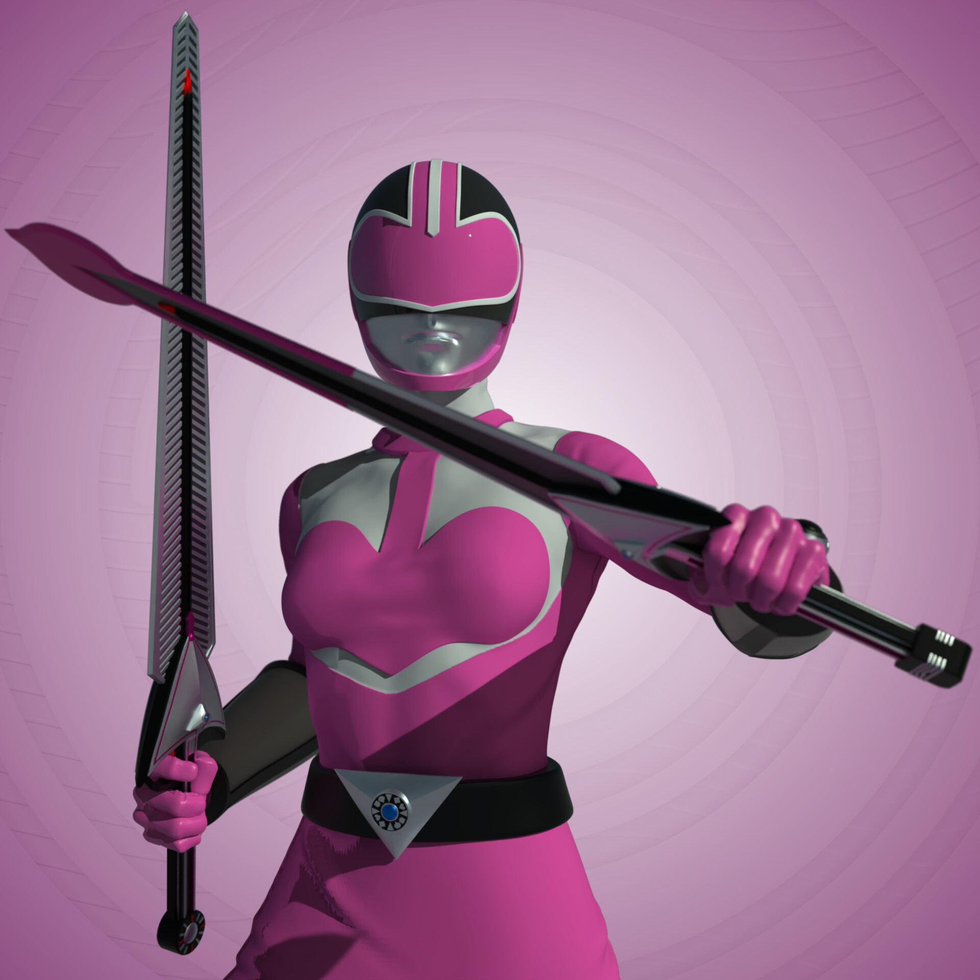 ArtStation - Power Rangers Time Force - Pink